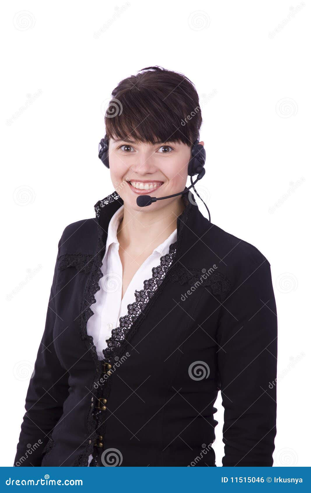 Woman with headset stock photo. Image of people, helpline - 11515046