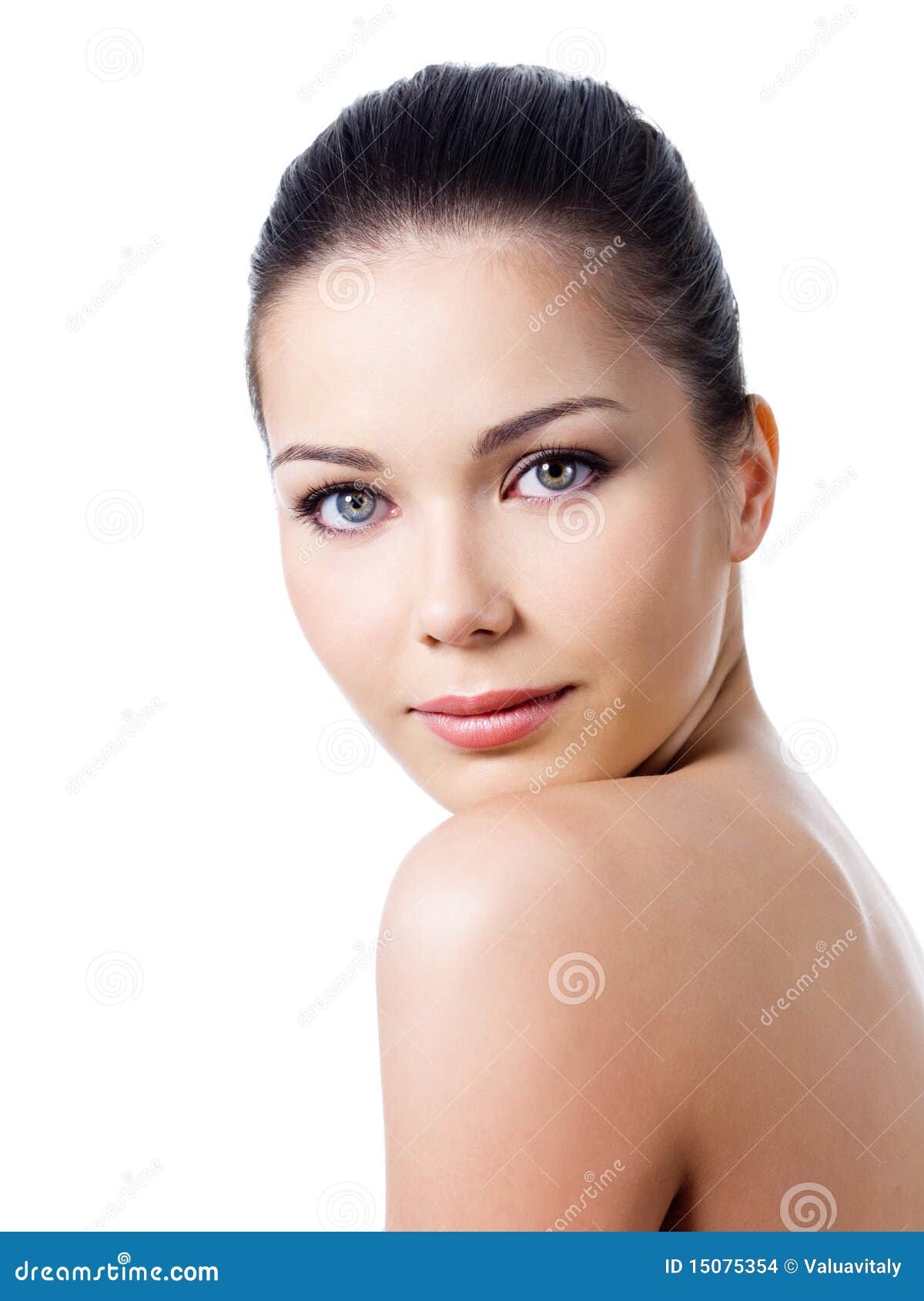 Woman with Healthy Skin on Face Stock Photo - Image of clear, healthy ...
