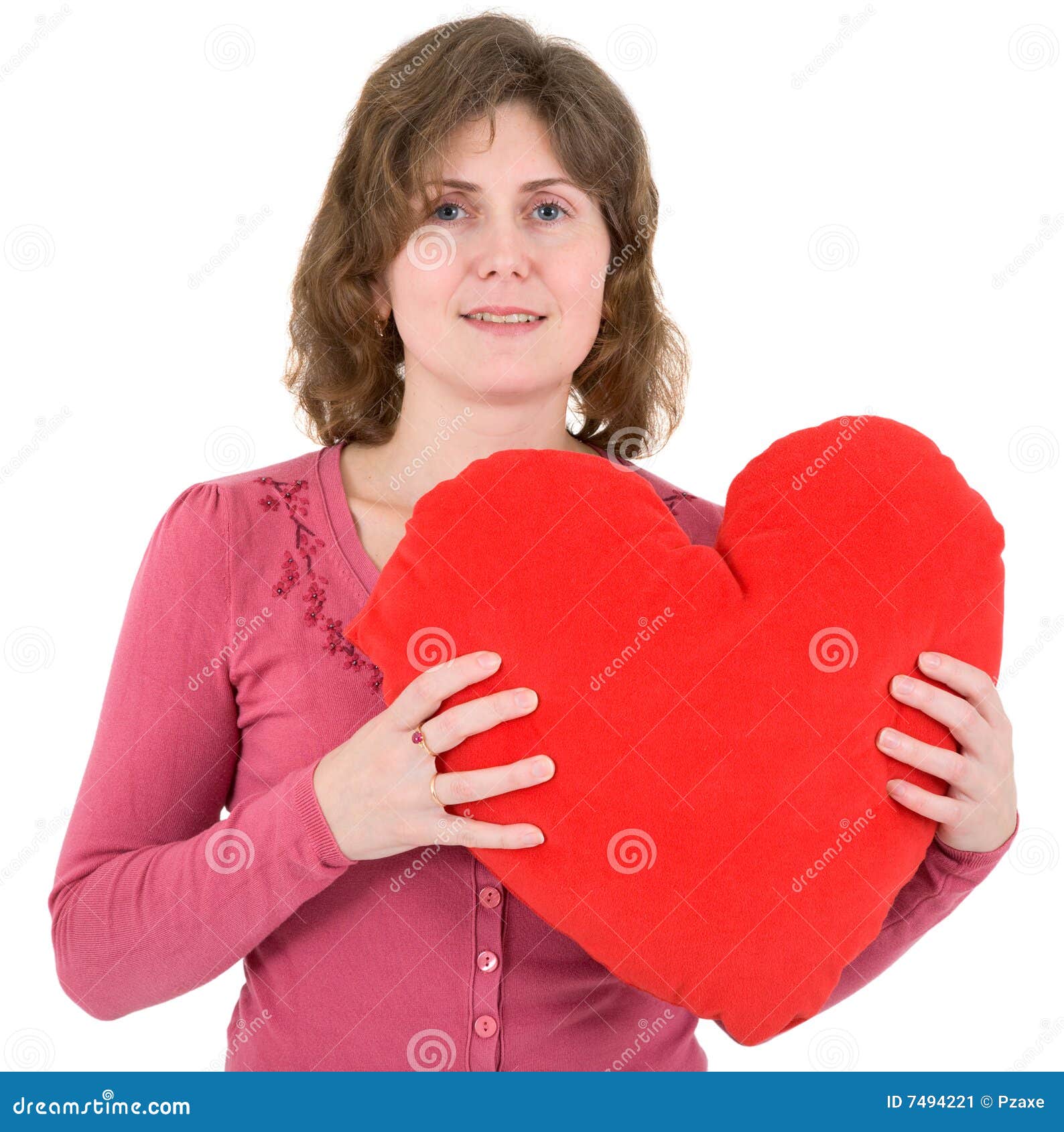 Woman and heart stock image. Image of hand, heart, hold - 7494221
