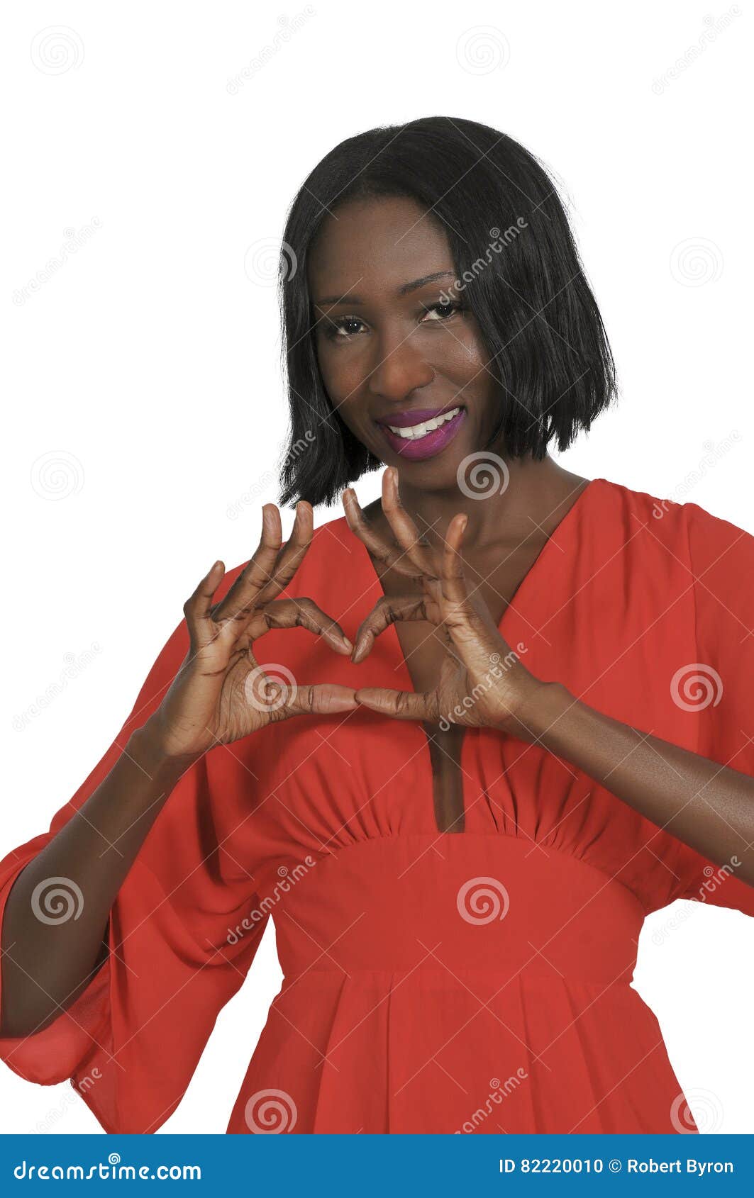 Woman Heart Hands stock photo. Image of people, model - 82220010