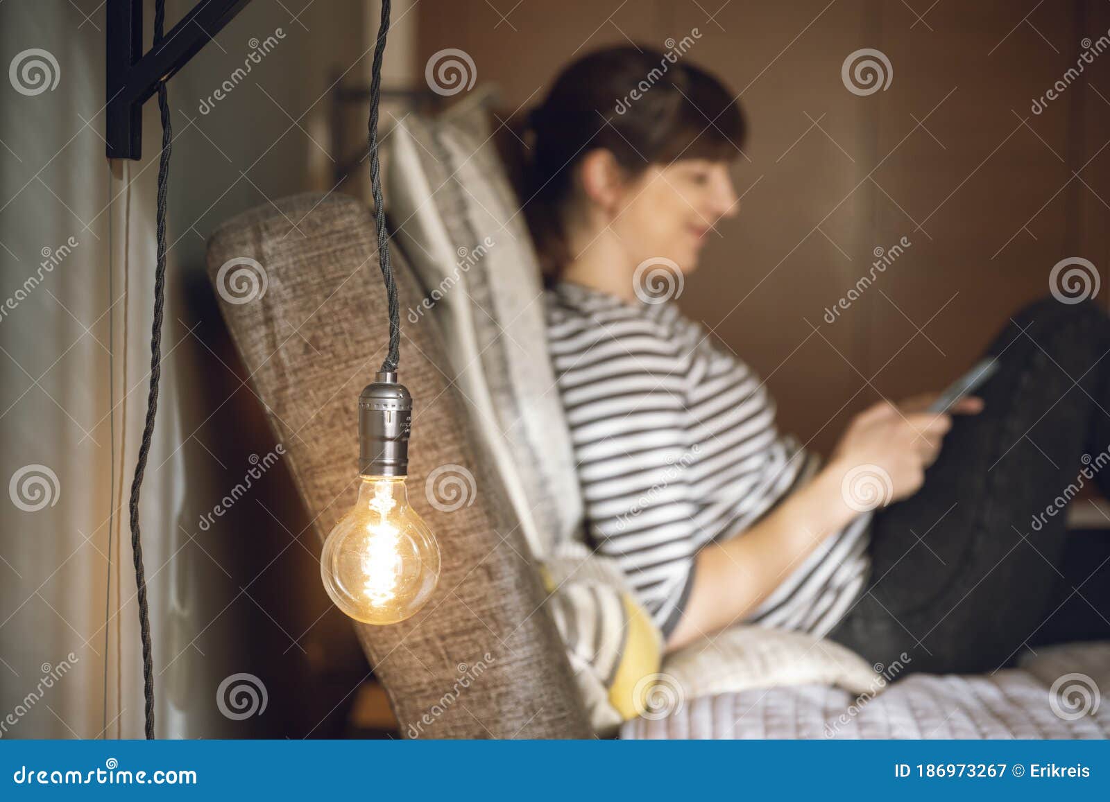 Woman Sending a Text Message Stock Image - Image of bedding, beauty ... Woman Sending a Text Message Stock Image - Image of bedding, beauty ...