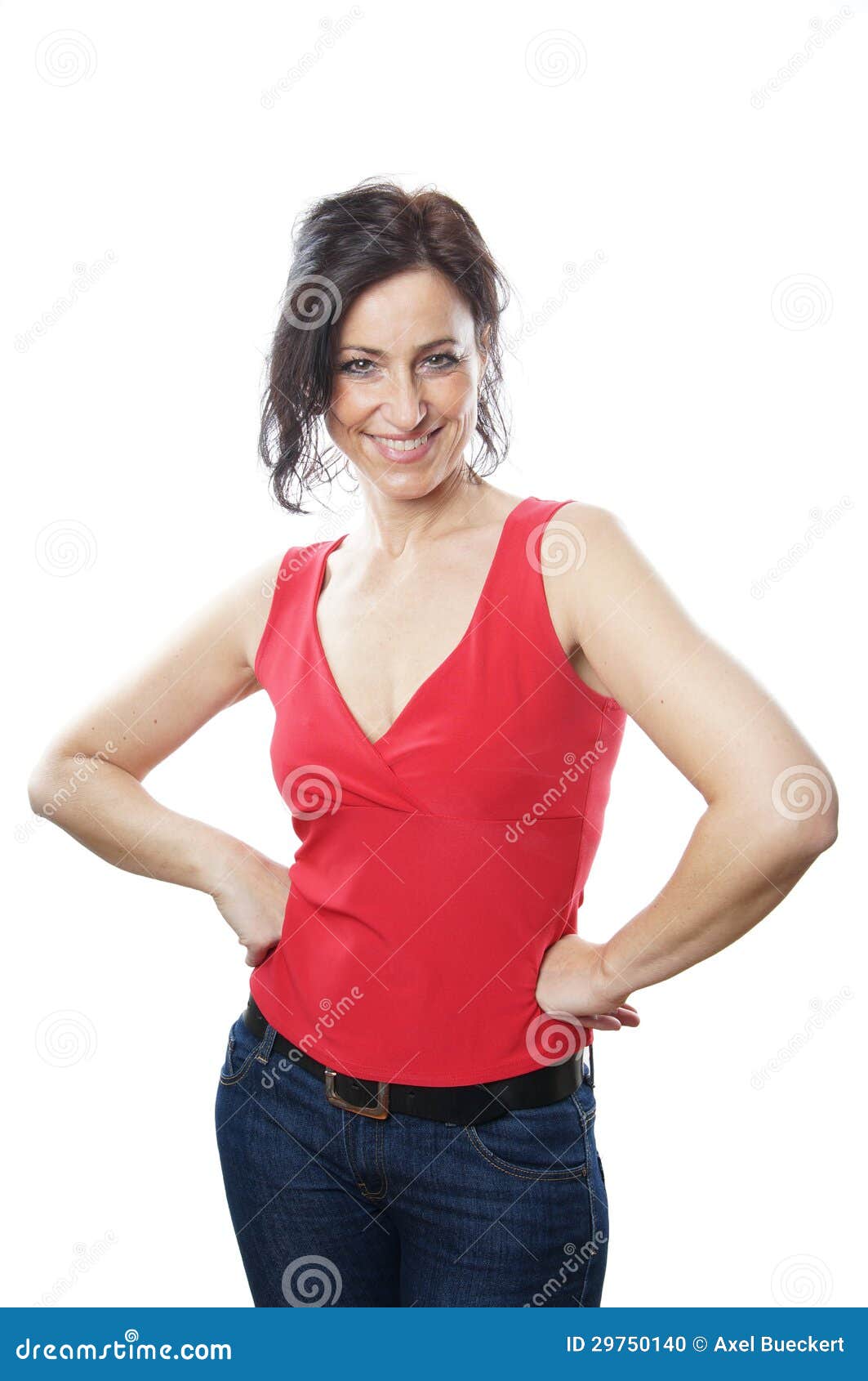 Woman in her forties stock photo. Image of jeans, dark - 29750140