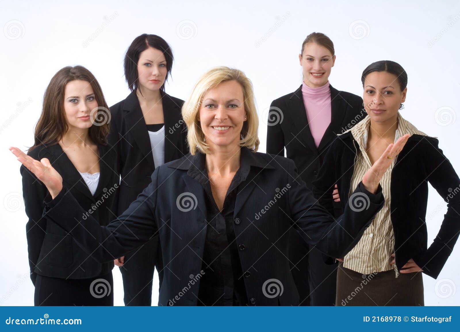 Woman and her team stock photo. Image of clerical, ambitious - 2168978