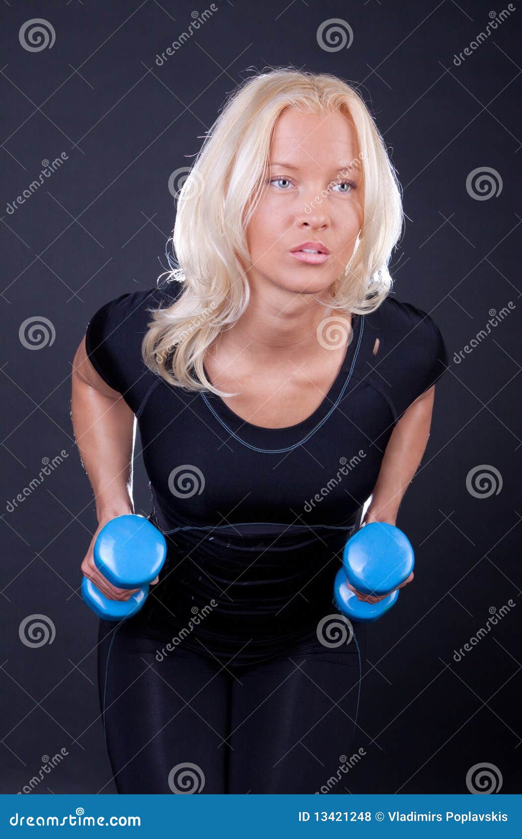 Woman during her training stock photo. Image of background - 13421248