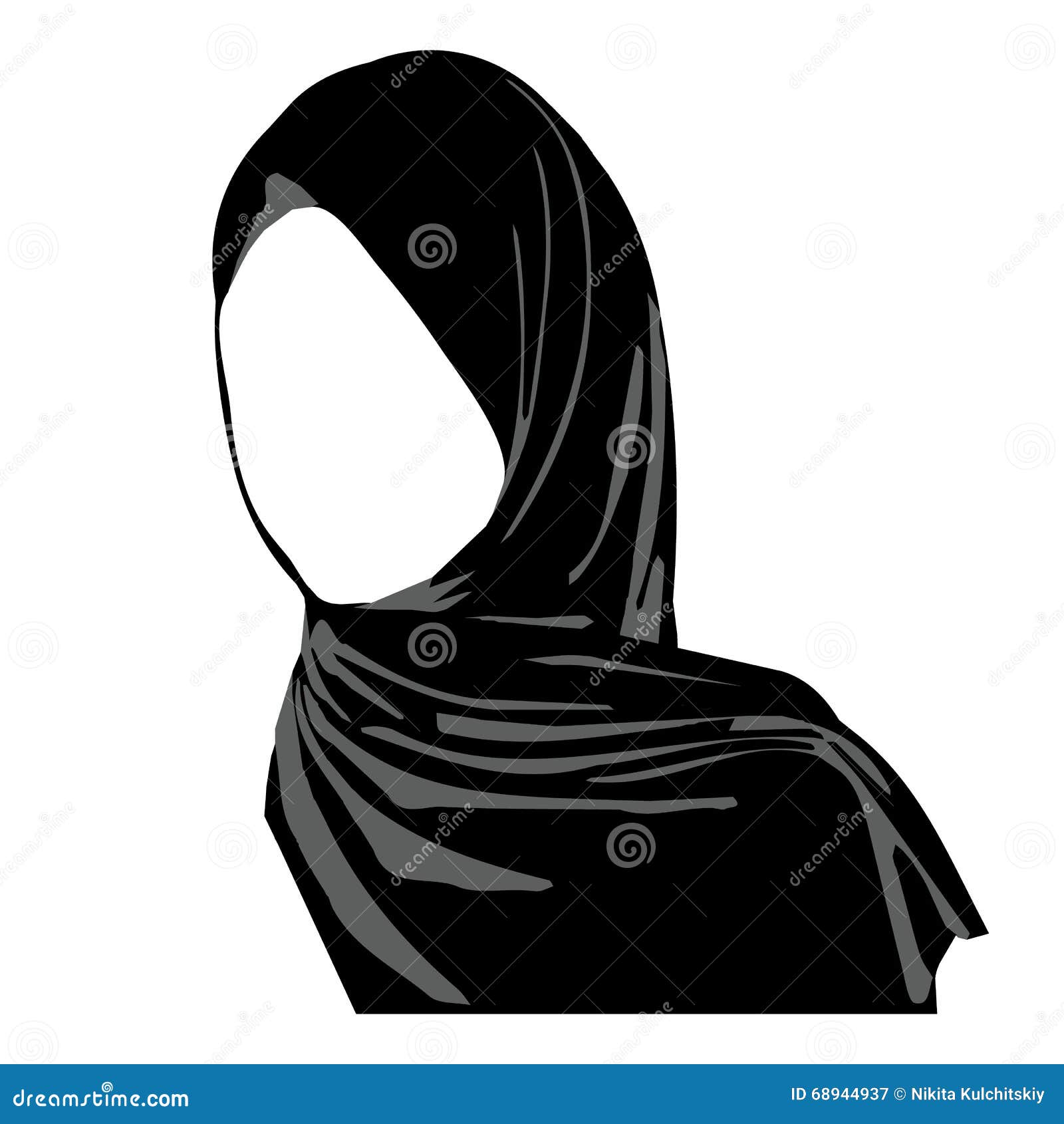Woman hijab silhouette stock vector. Illustration of cloth - 68944937 Woman hijab silhouette stock vector. Illustration of cloth - 68944937