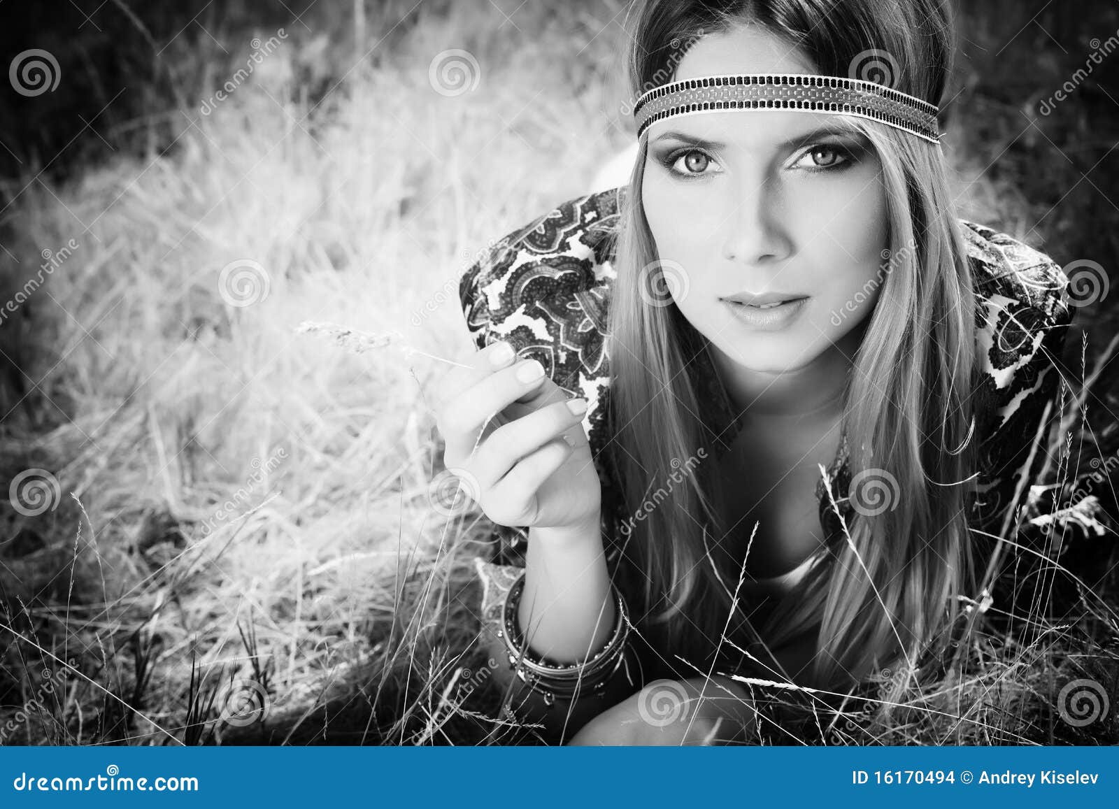 Woman hippie stock photo. Image of caucasian, gorgeous - 16170494