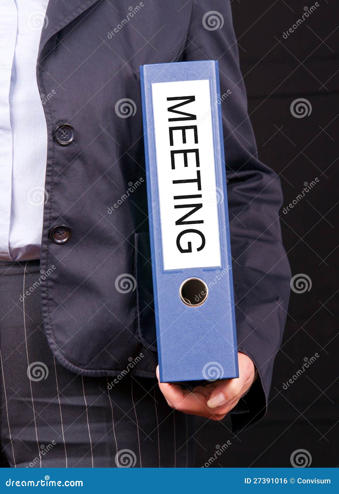 Woman holding blue folder stock photo. Image of buttons - 27391016