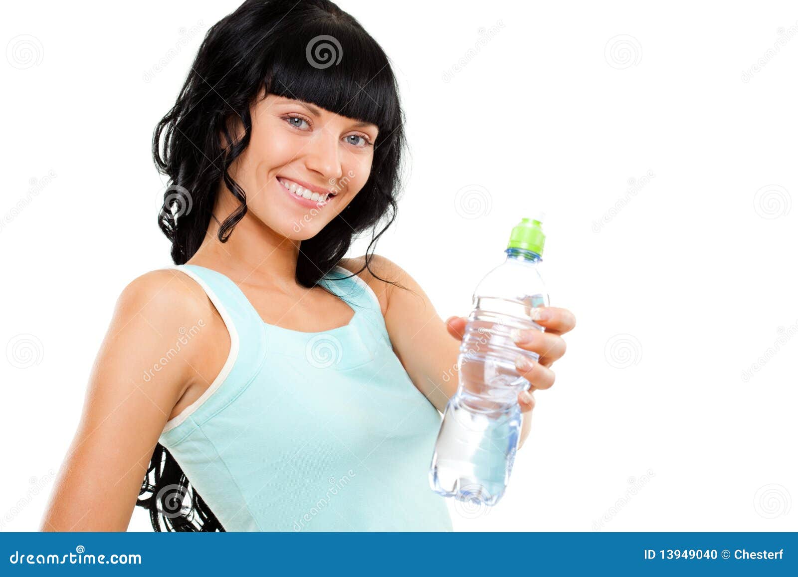 Woman holding bottle stock photo. Image of plastic, person - 13949040