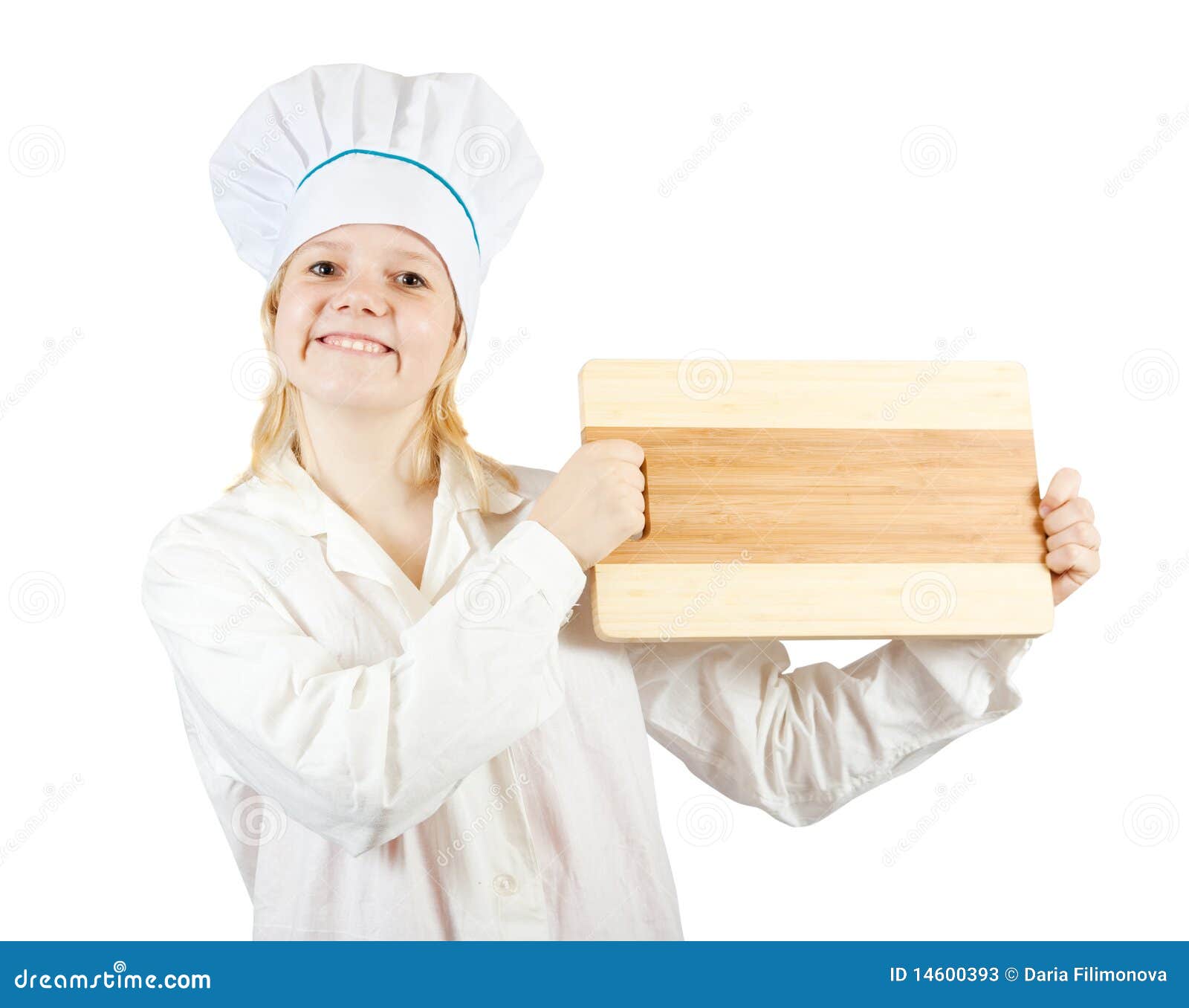 Woman Holding Cutting Board Stock Image - Image of standing, background ...