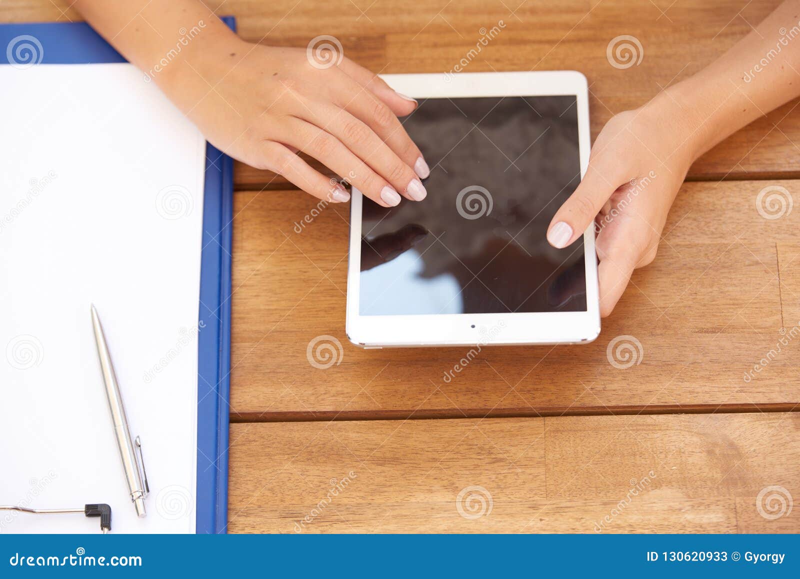 Woman Holding Digital Tablet in Her Hand Stock Image - Image of tablet ... Woman Holding Digital Tablet in Her Hand Stock Image - Image of tablet ...