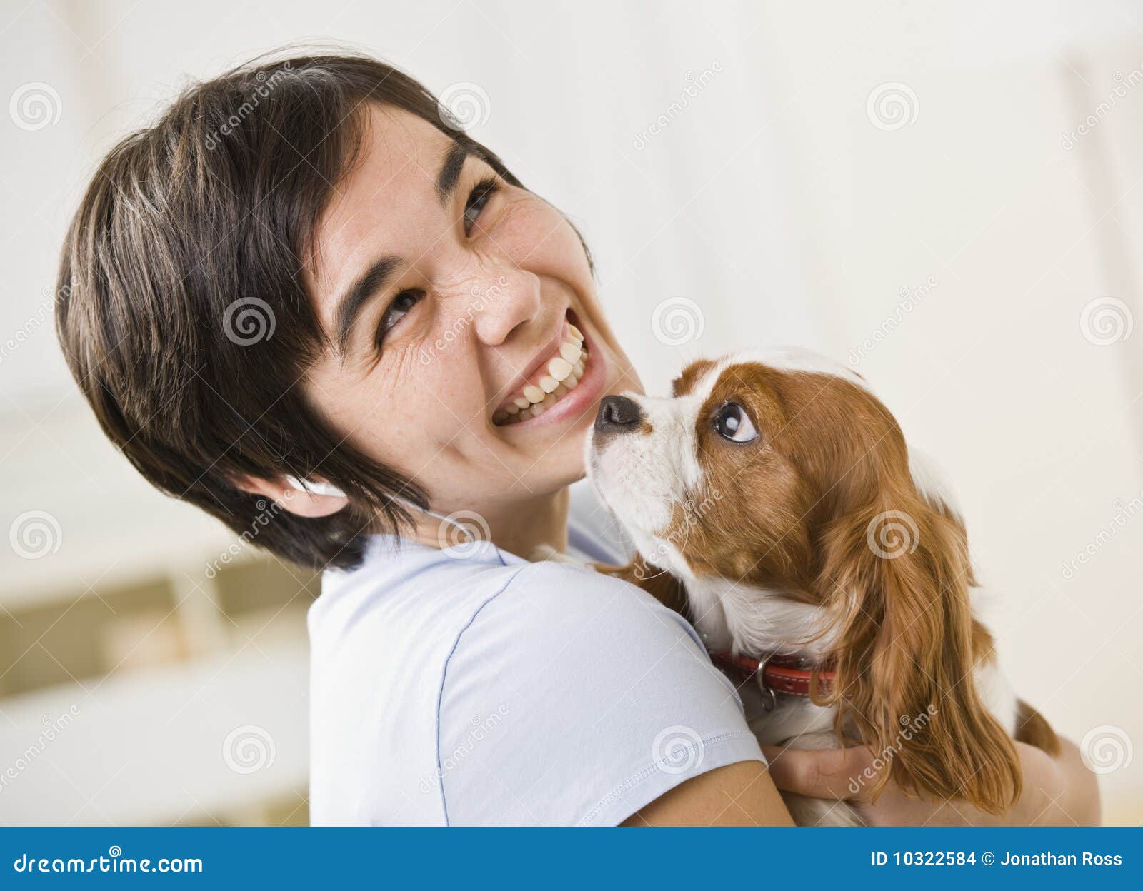Woman Holding Dog stock photo. Image of dogs, smile, asian - 10322584