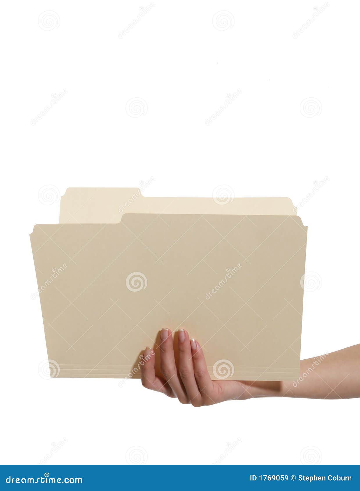 Woman Holding Folder stock image. Image of binder, employment - 1769059