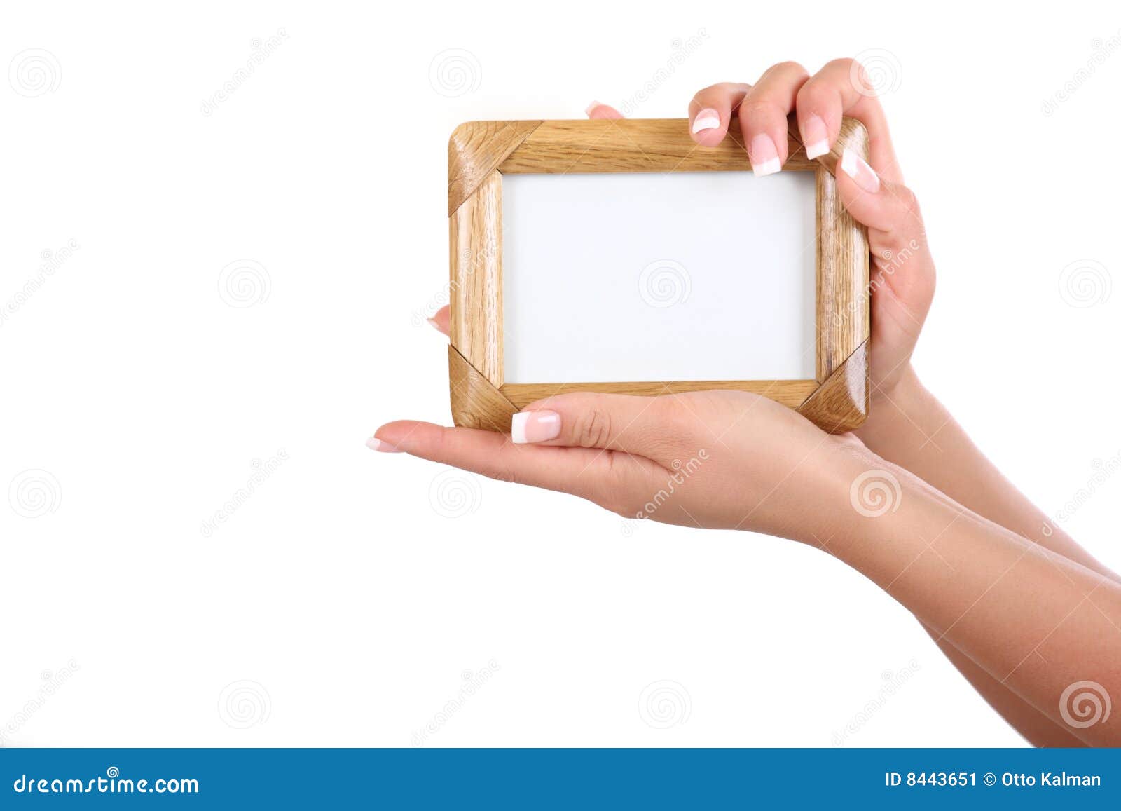Woman holding frame stock illustration. Illustration of beauty - 8443651