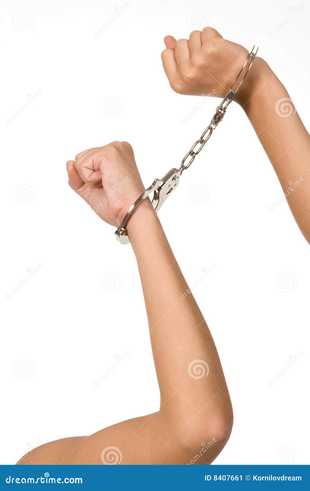 Handcuffs Isolated On White Background Stock Photography ...