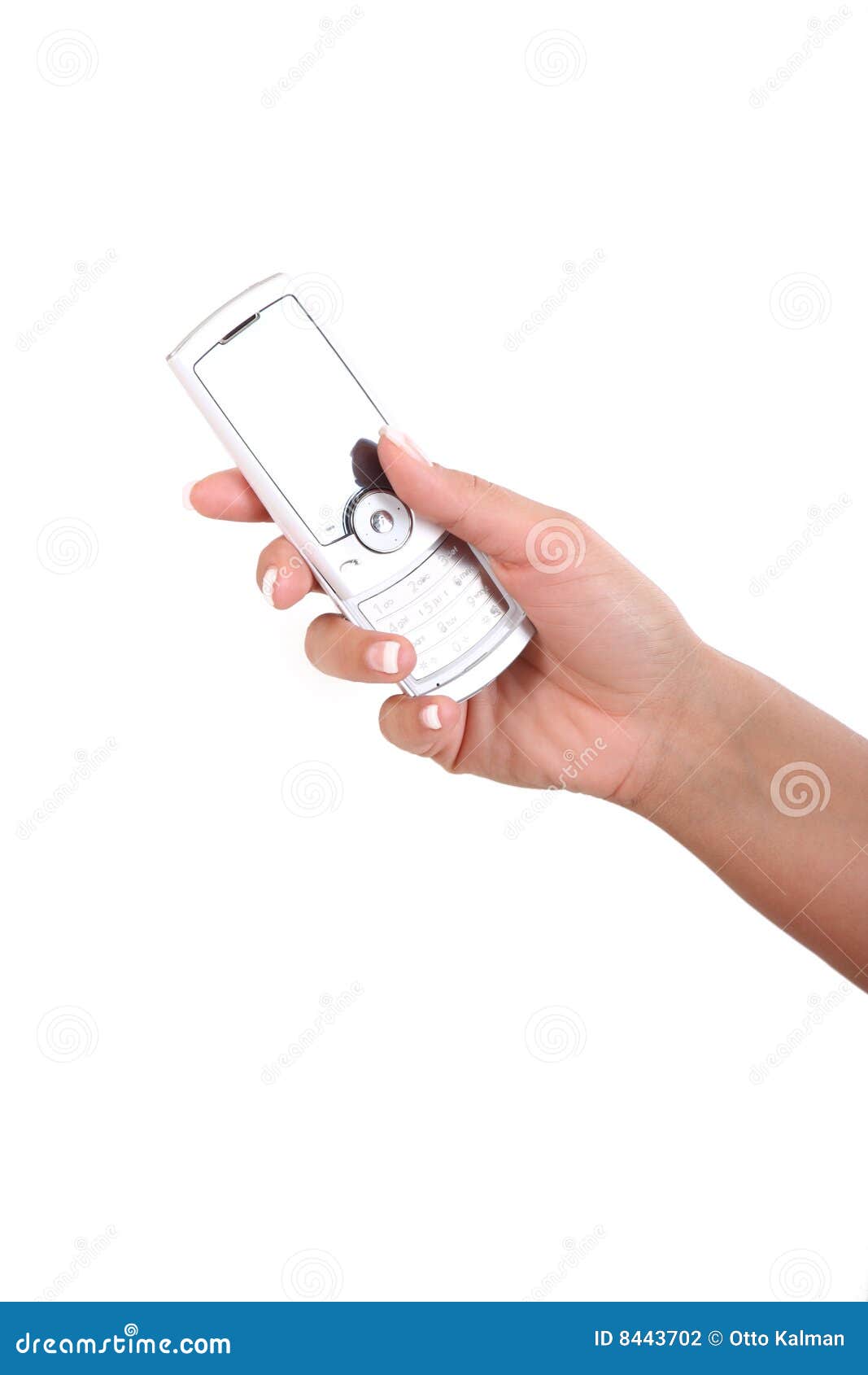 Woman holding handy stock photo. Image of handy, call - 8443702