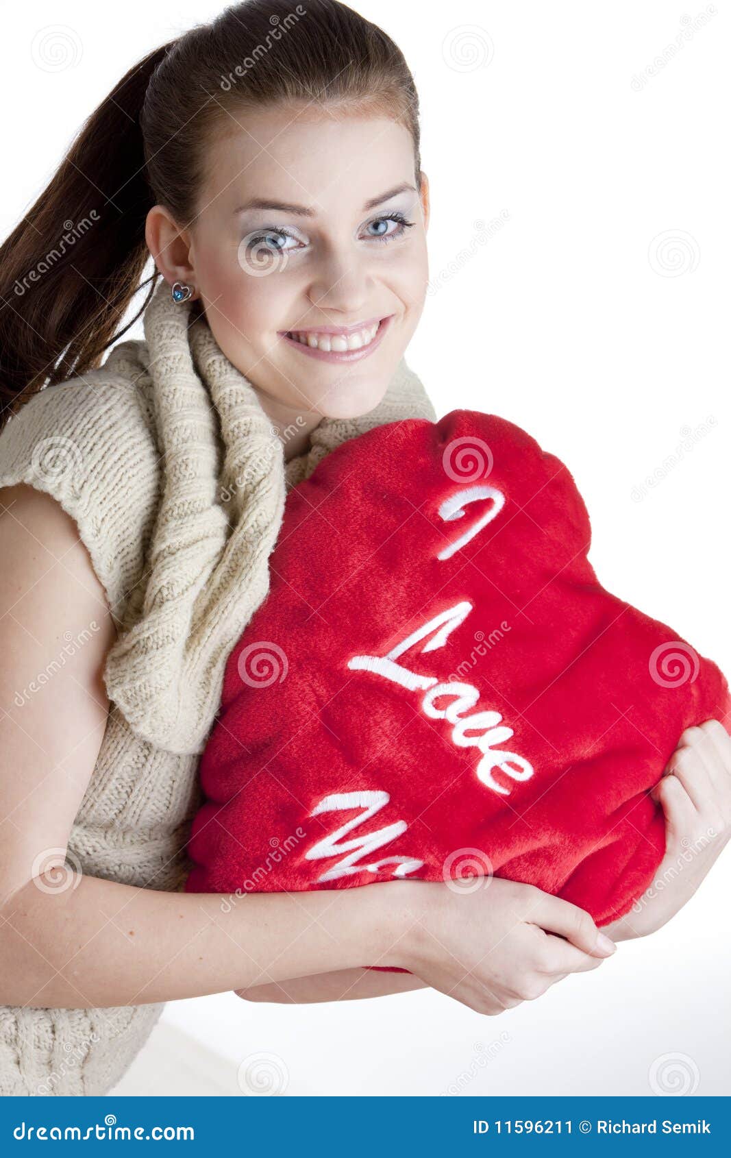 Woman holding a heart stock image. Image of holding, adults - 11596211