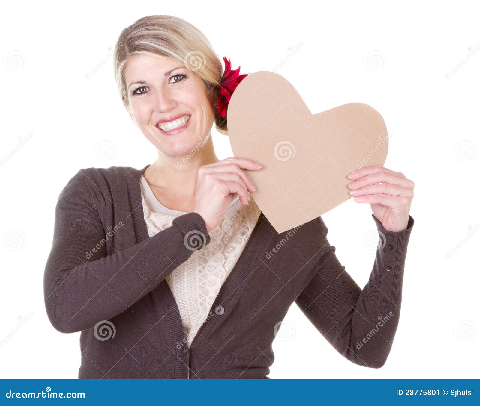 Woman holding heart stock image. Image of paper, celebration - 28775801