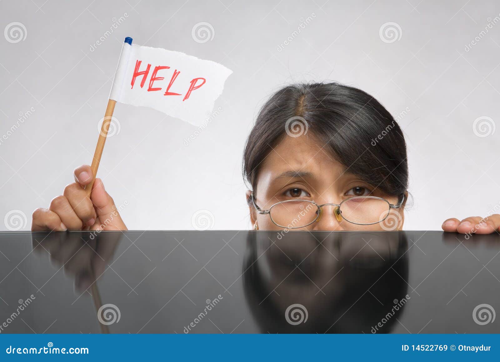 Woman holding help flag stock image. Image of help, alphabet - 14522769