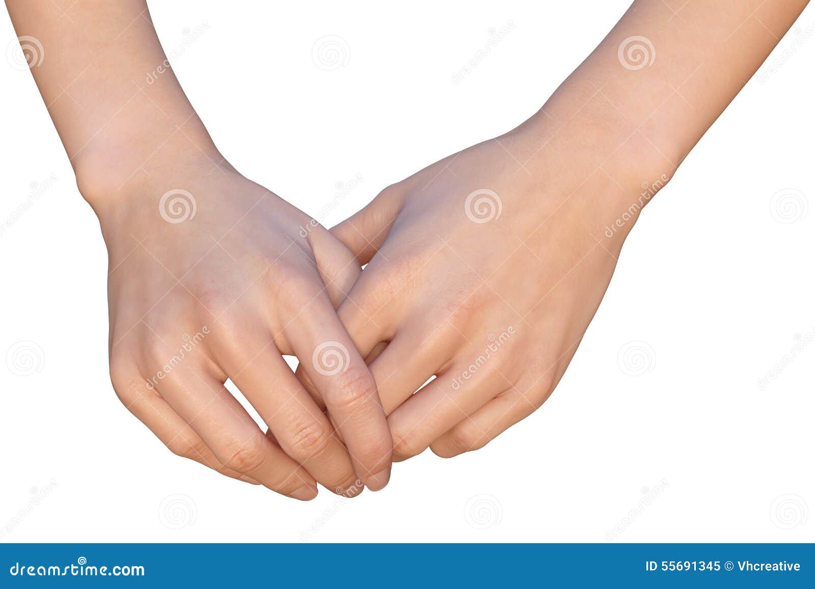 Woman Is Holding Her Hands Together Stock Image Image Of Grasping