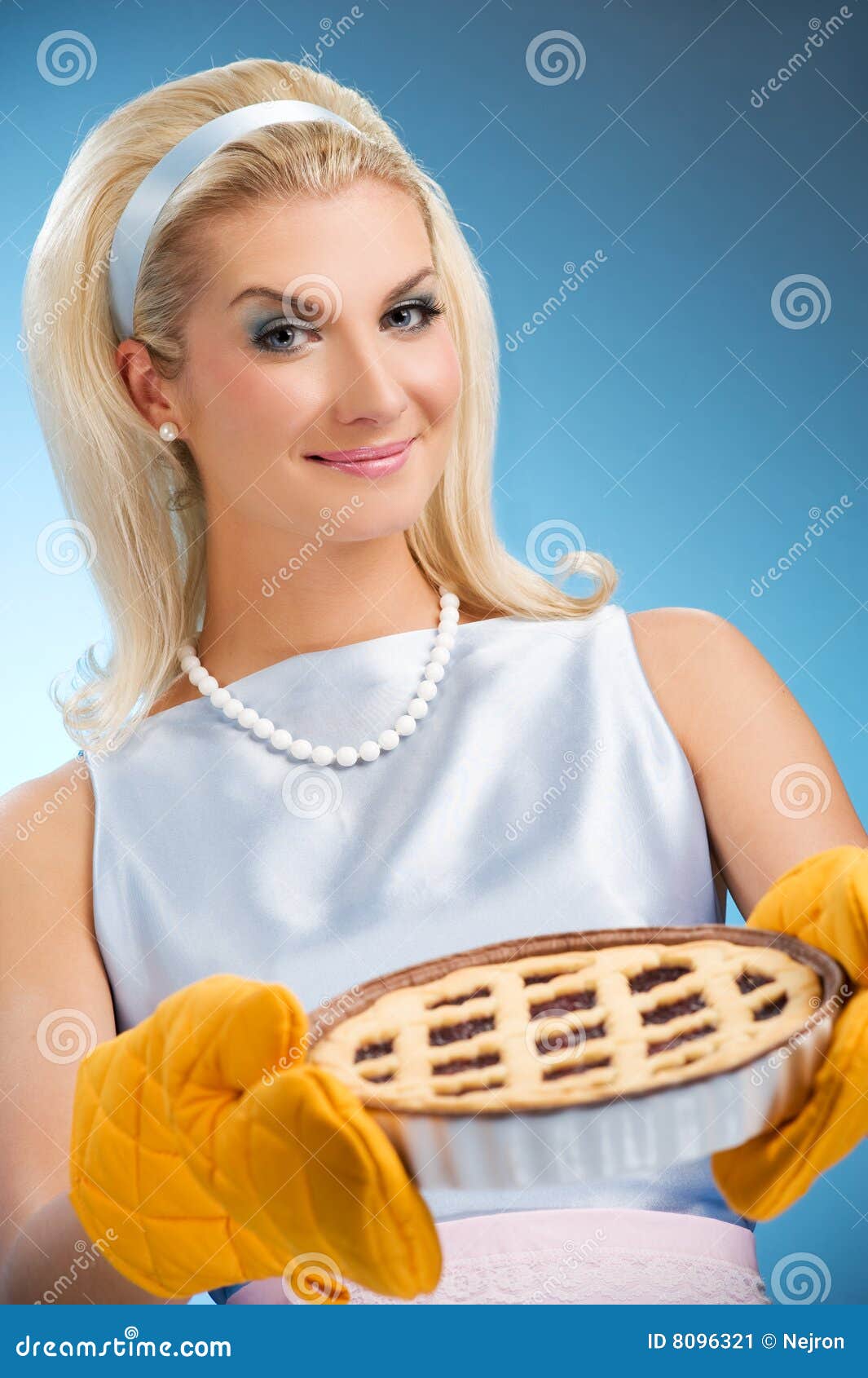 Woman Holding Hot Italian Pie Stock Image - Image of glamour, copy: 8096321
