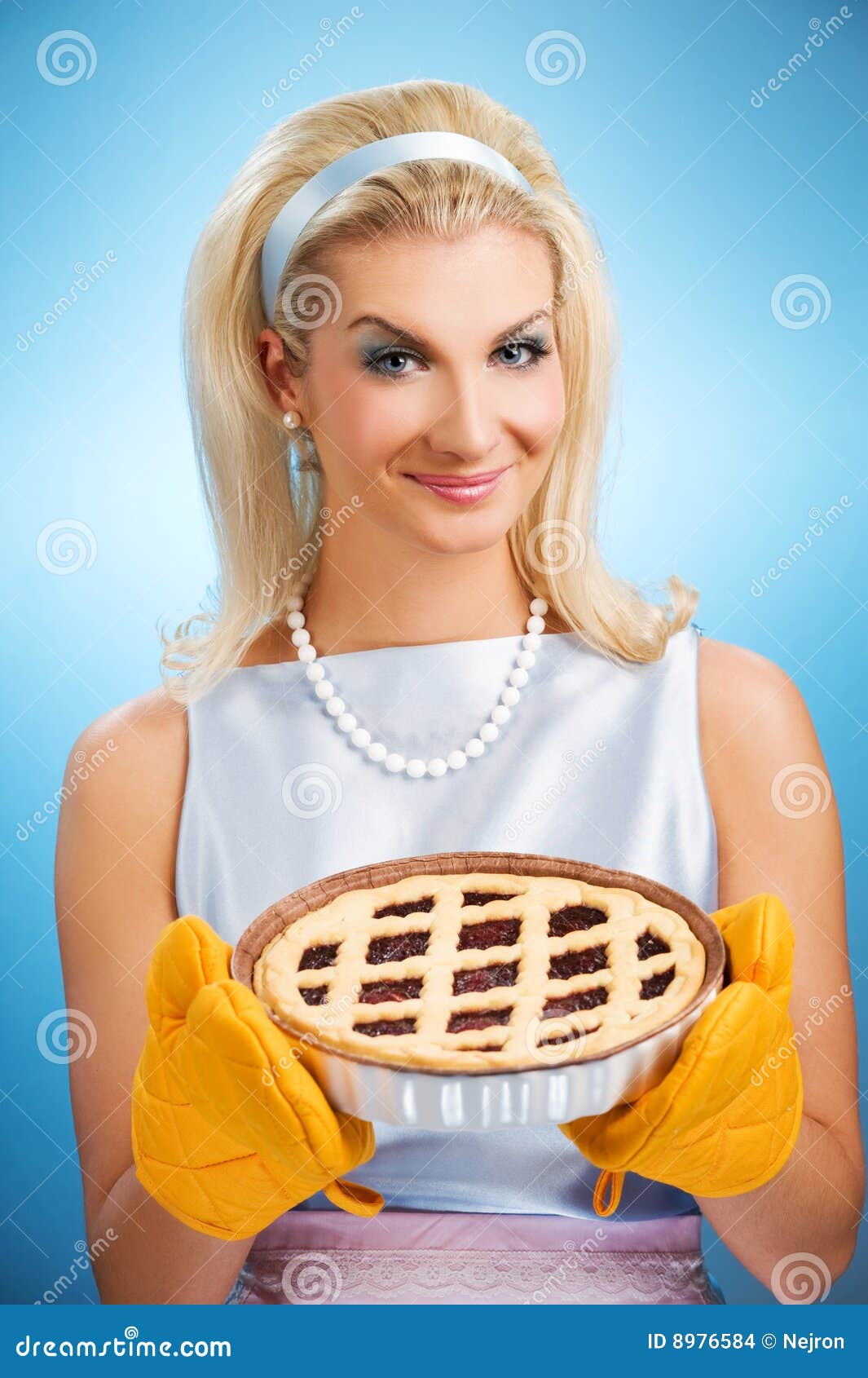 Woman Holding Hot Italian Pie Stock Photo - Image of beautiful, female ...