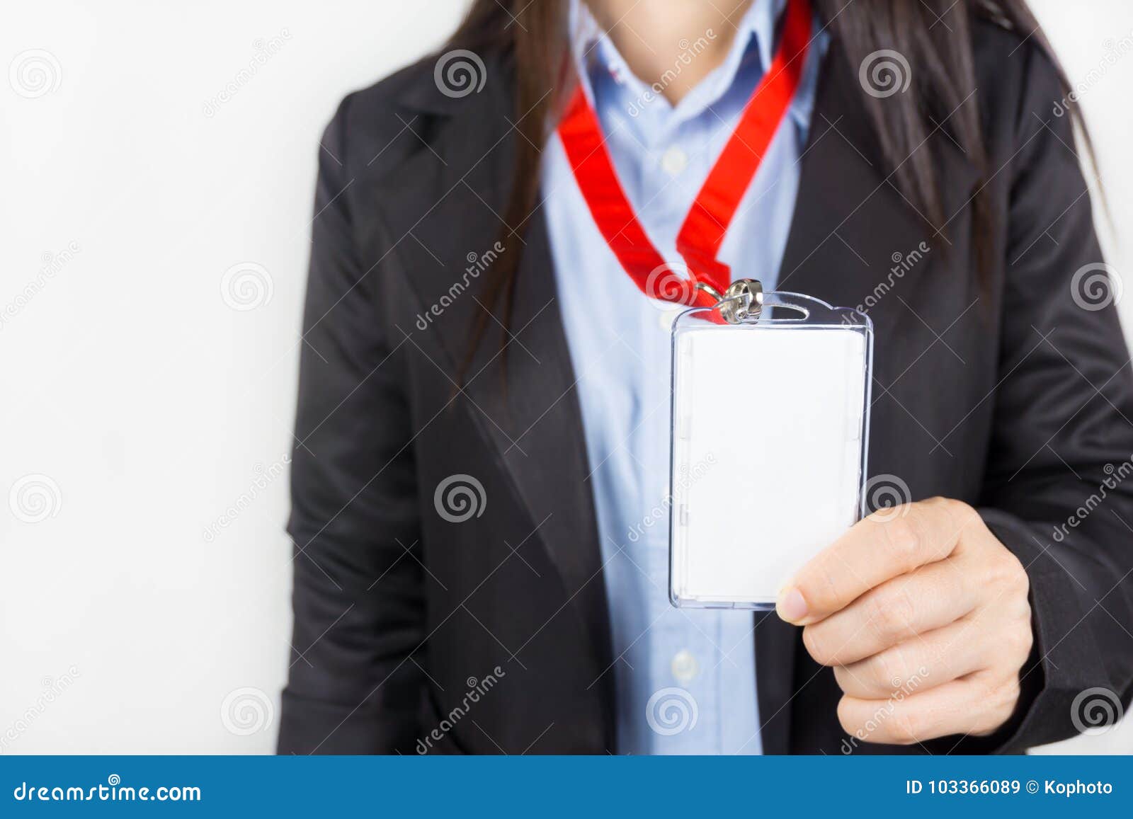 Identification Woman Holding Id Card at Sabrina Evans blog