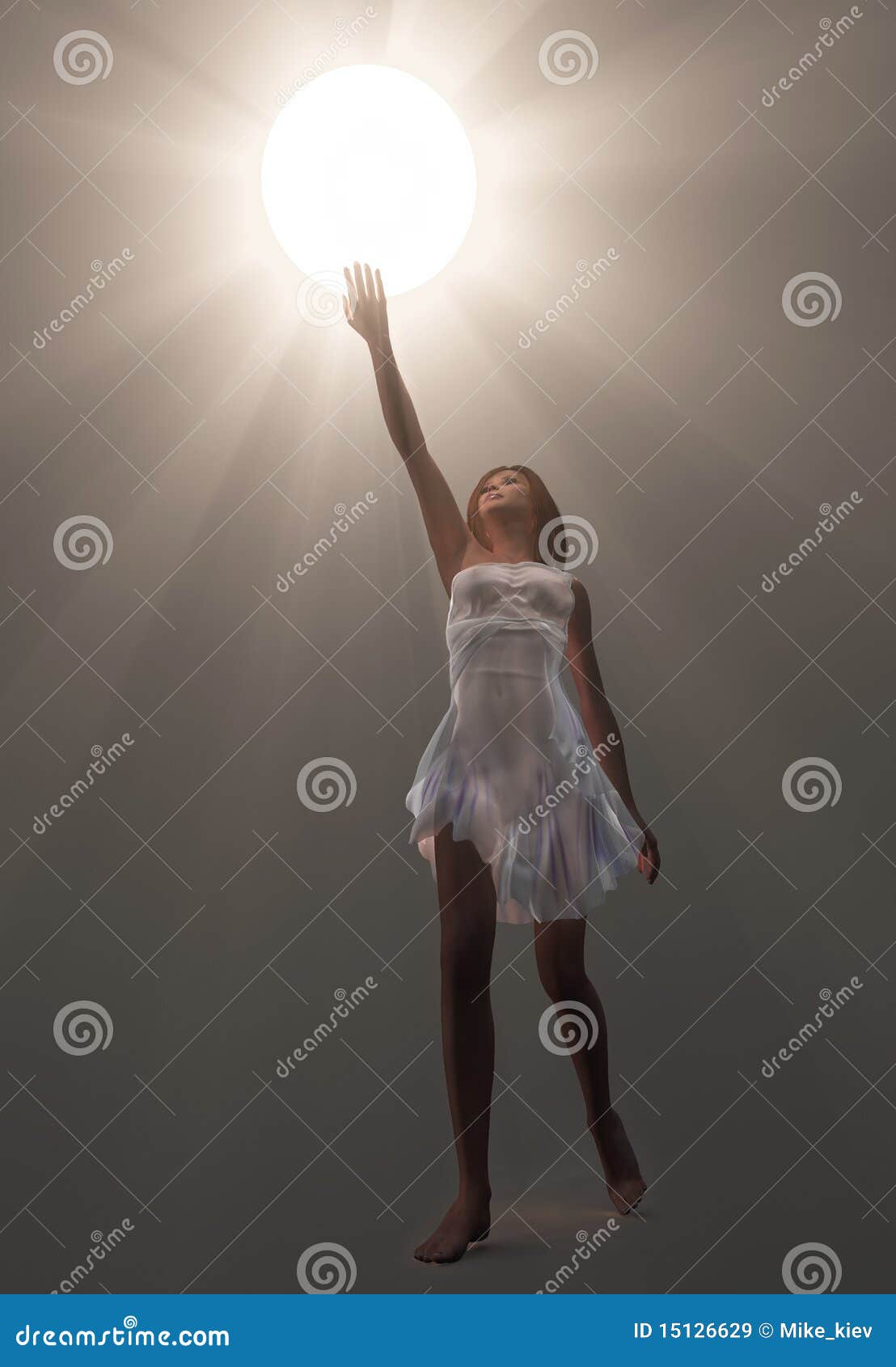 Woman Holding Luminous Sphere Stock Illustration - Image: 15126629 Woman Holding Luminous Sphere Stock Illustration - Image: 15126629