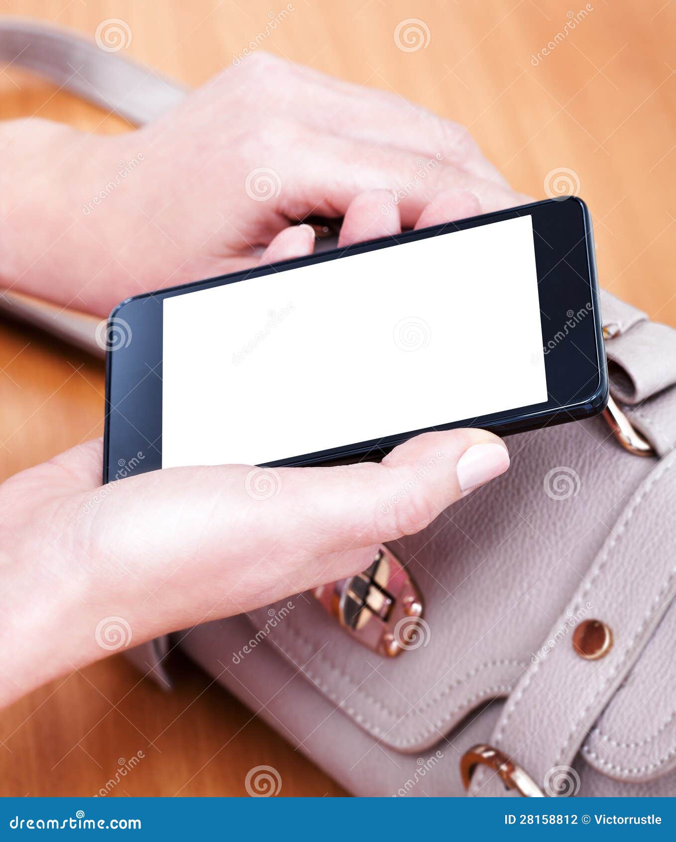 Woman Holding Mobile Smart Phone Stock Photo - Image of contemporary ...