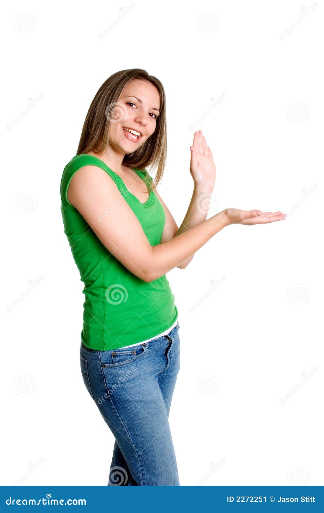 Woman Holding Product stock image. Image of teenagers - 2272251