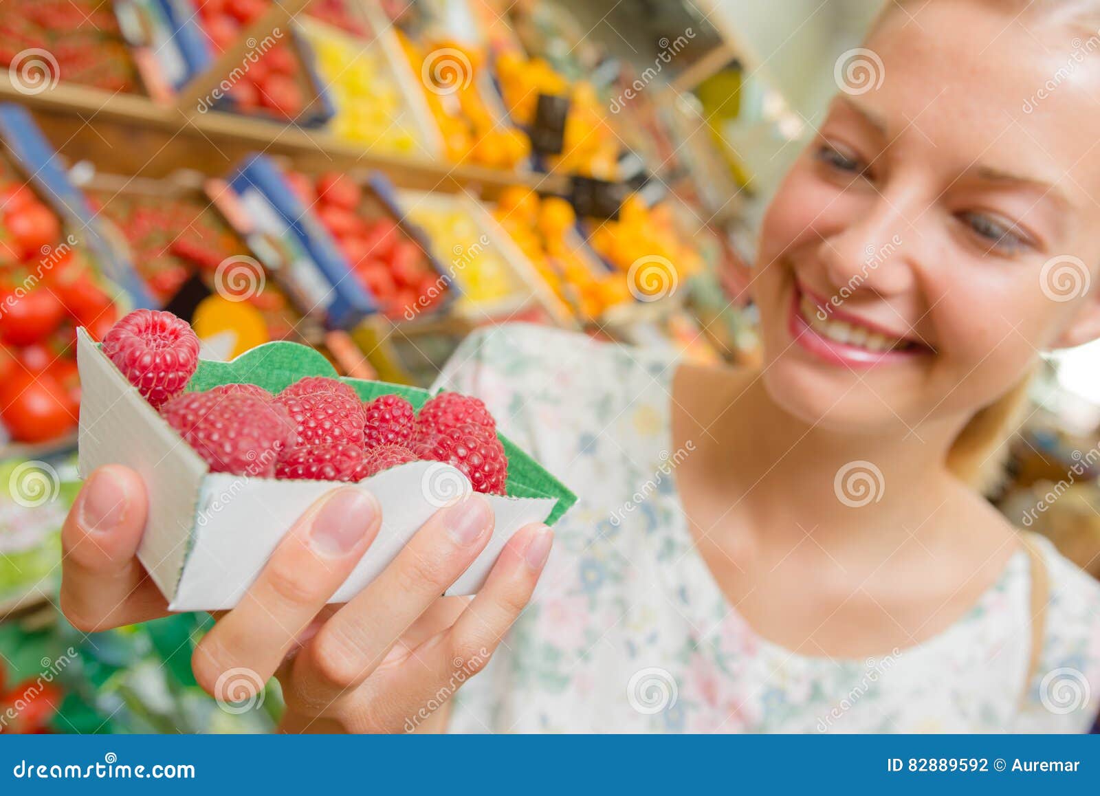 Supermarket Punnet Of Mushrooms Stock Photography | CartoonDealer.com ...