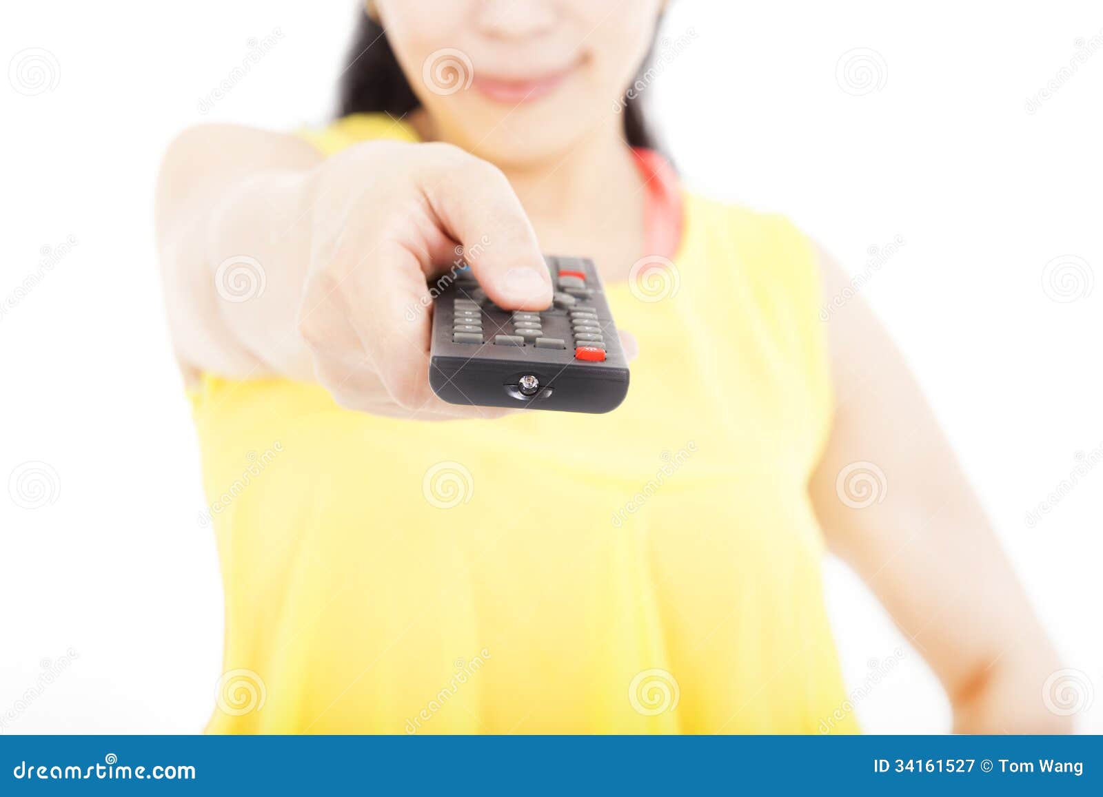 A Man Holding A Remote Control Royalty-Free Stock Photography ...