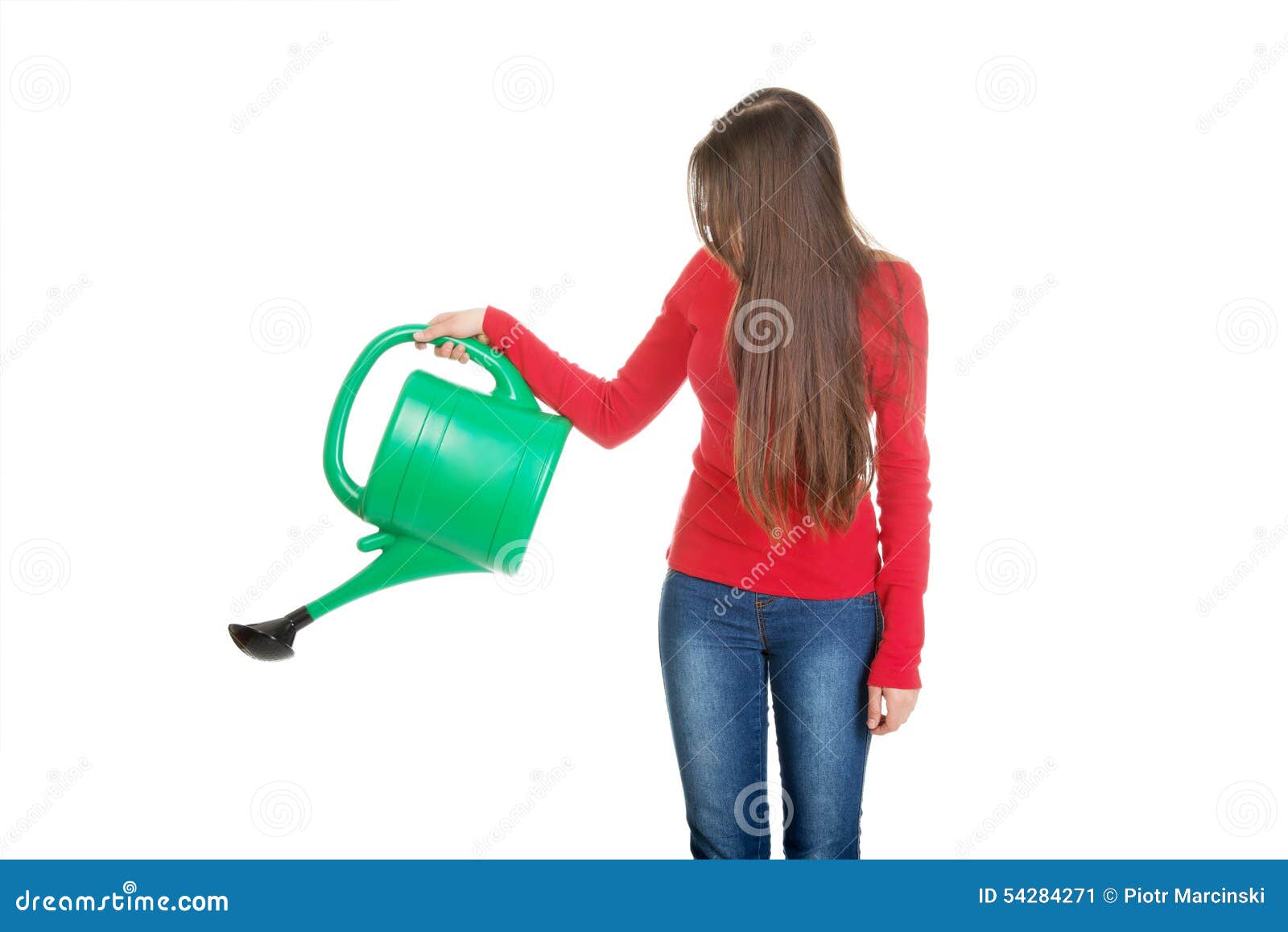 Woman Holding a Watering Can. Stock Image - Image of flow, growing ...