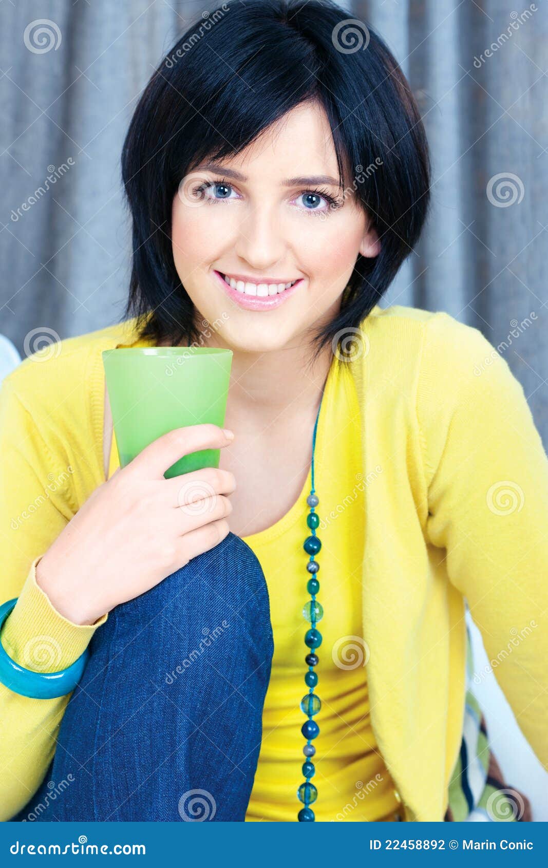 Woman at home stock photo. Image of pretty, fashion, lady - 22458892