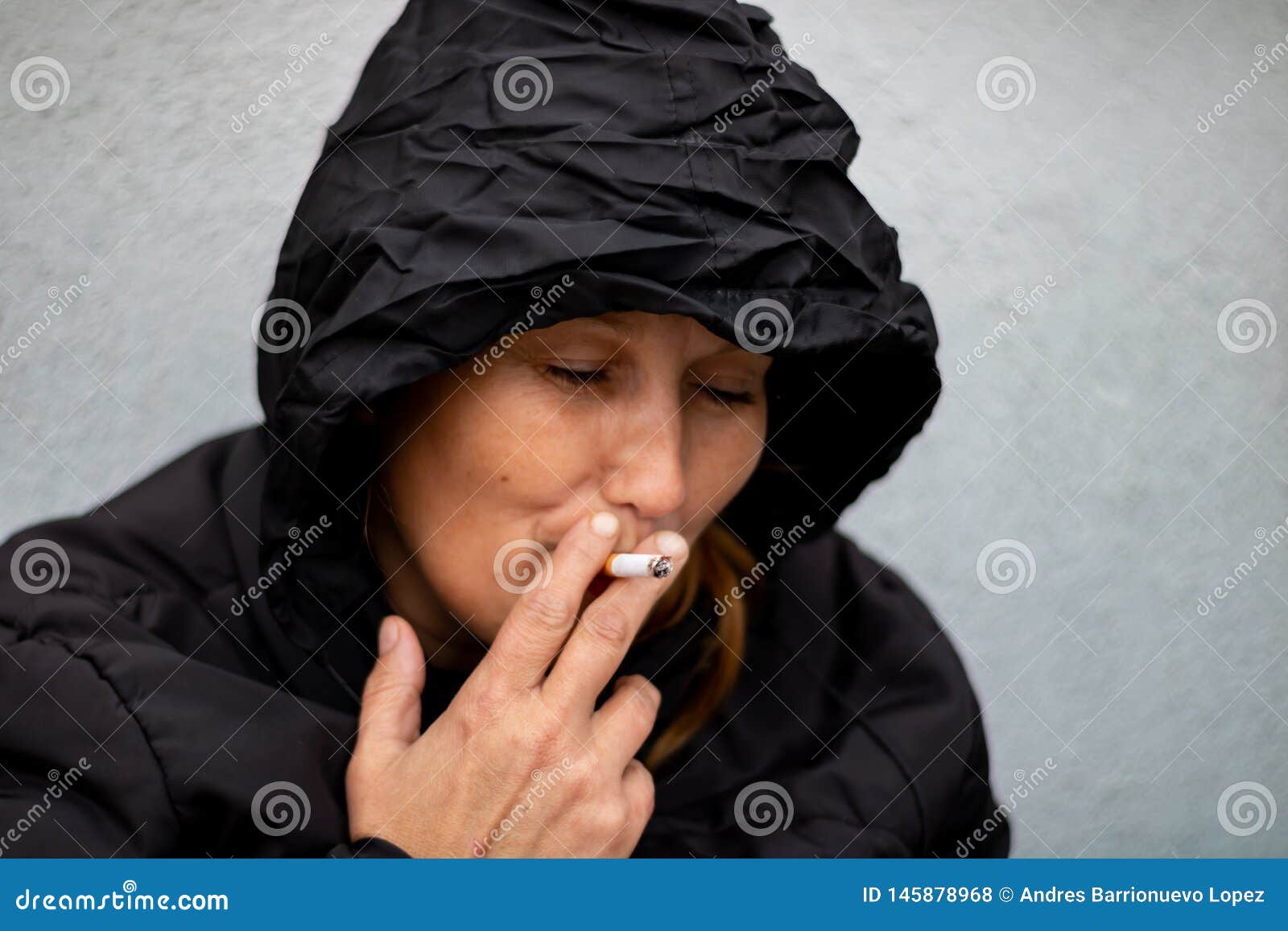 Woman with hood stock photo. Image of person, people - 145878968