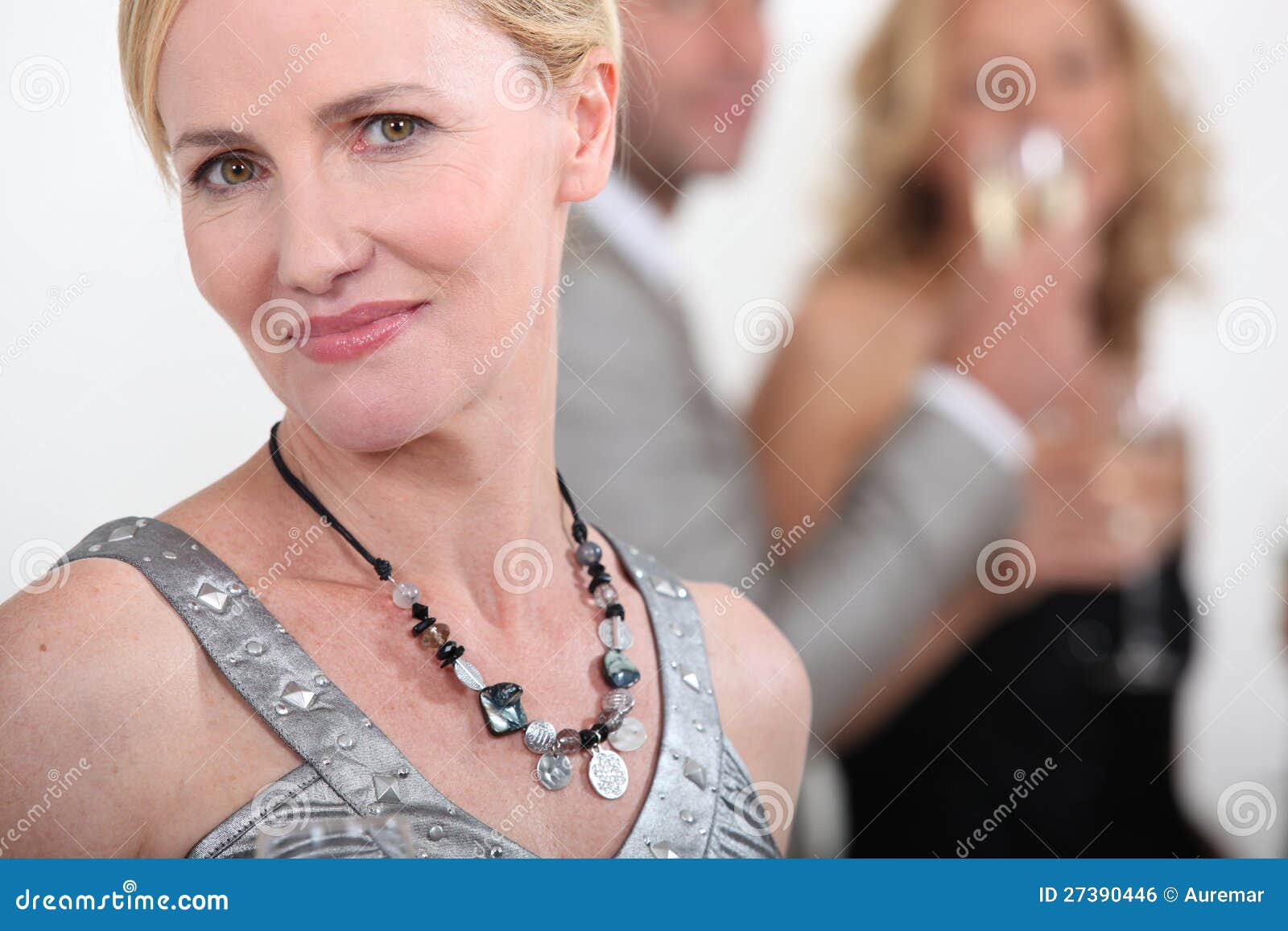 Woman hosting party stock photo. Image of party, people - 27390446