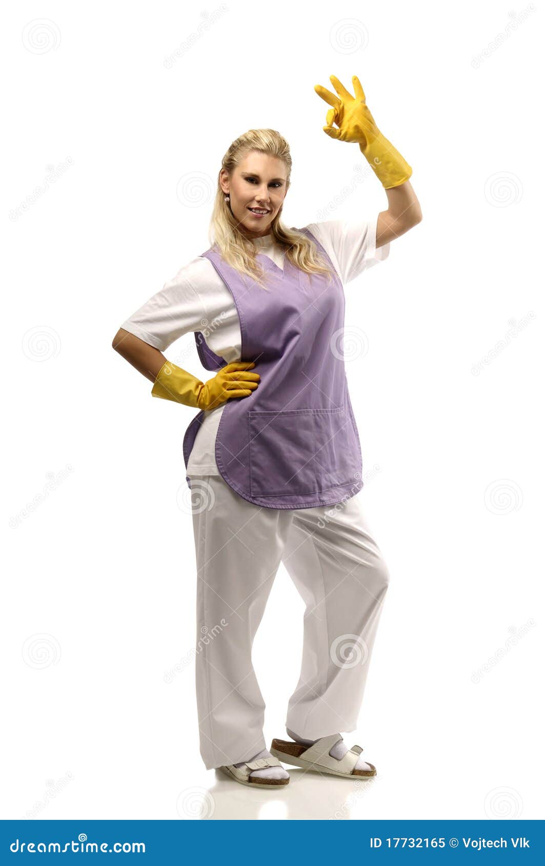 Woman hosuekeeper stock image. Image of female, housekeeper - 17732165