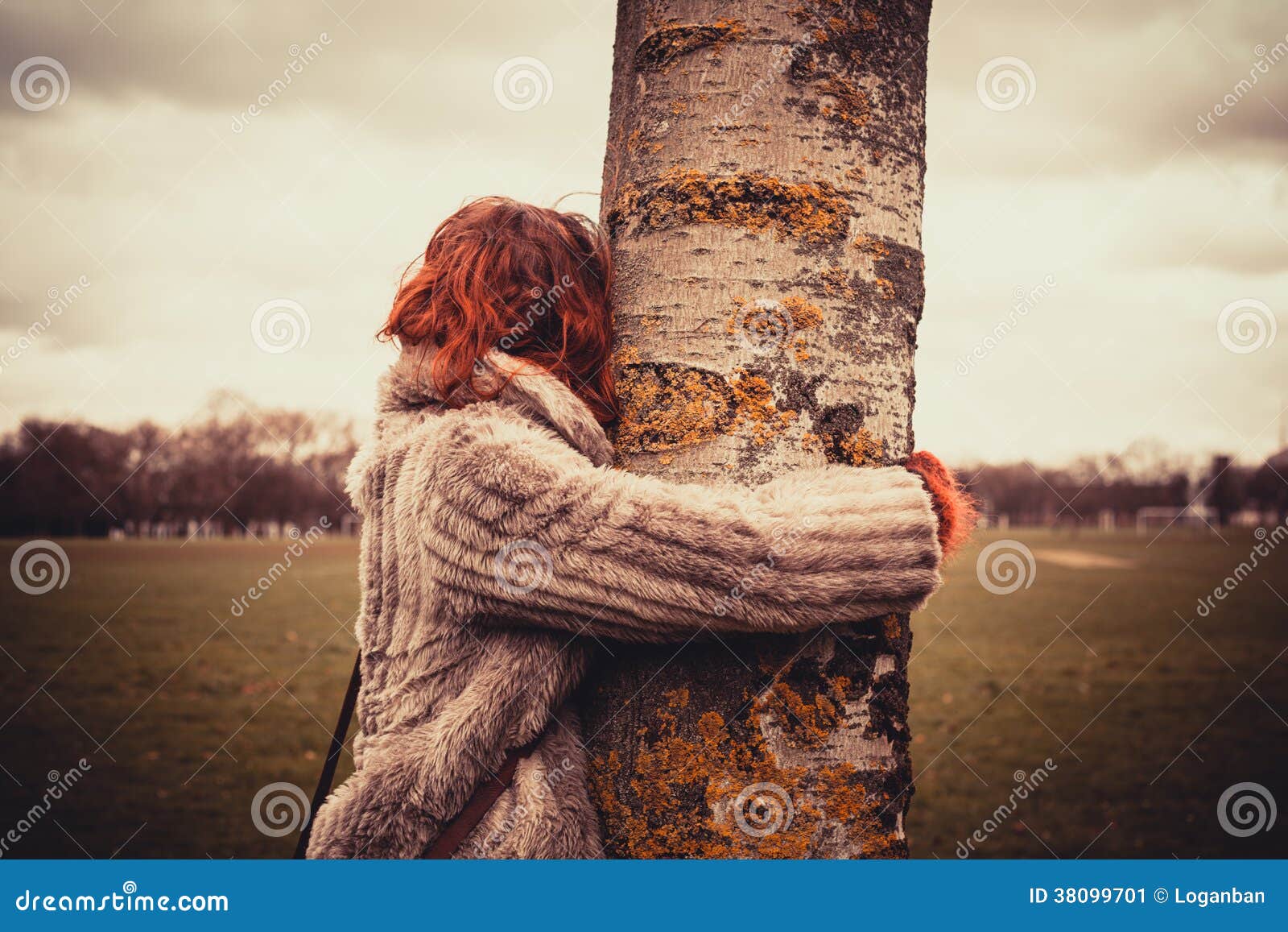 Tree Hugging Love Royalty-Free Stock Image | CartoonDealer.com #85242964
