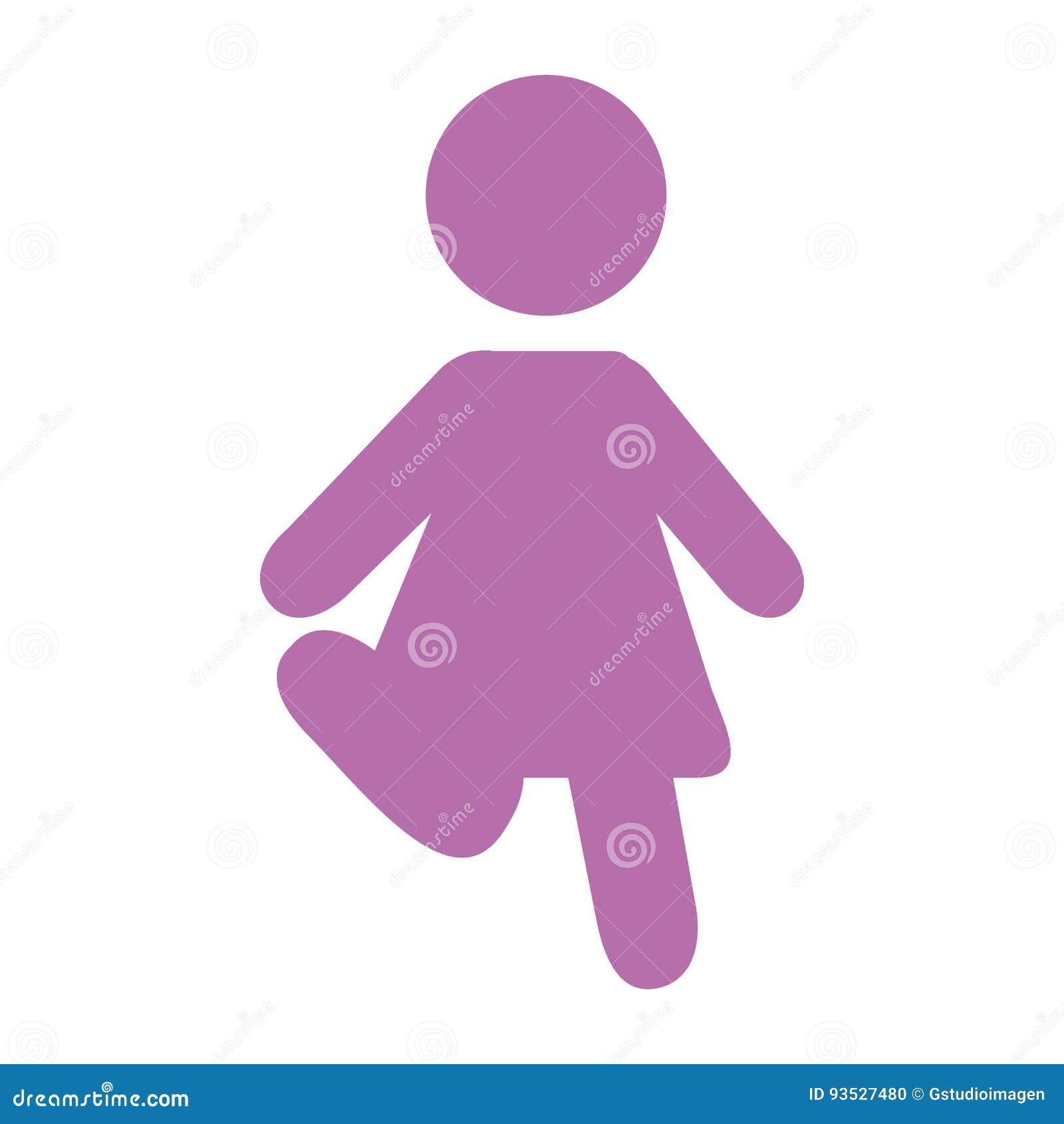 Woman Human Figure Silhouette Icon Stock Vector - Illustration of ...