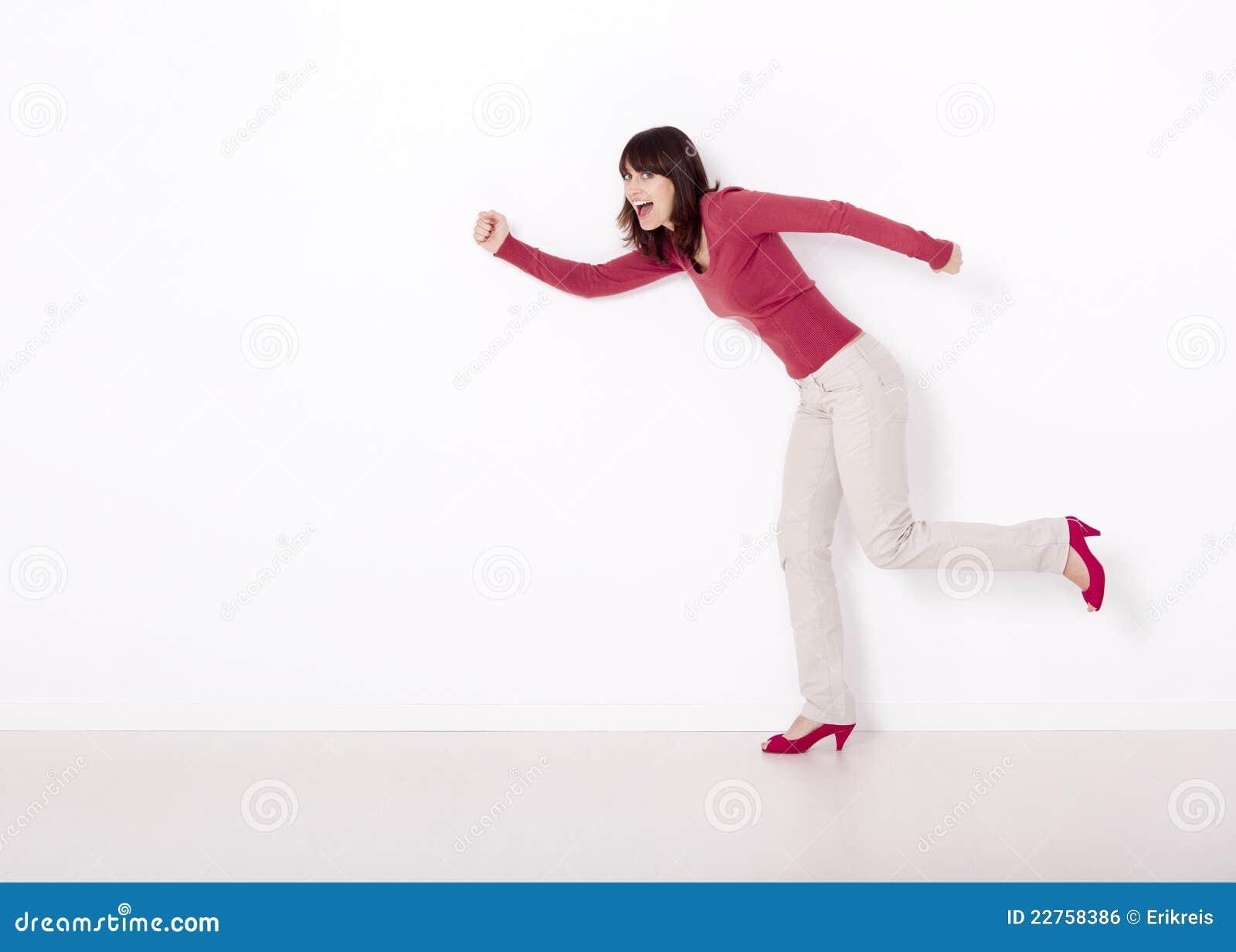 Woman in hurry stock photo. Image of portrait, cute, confident - 22758386