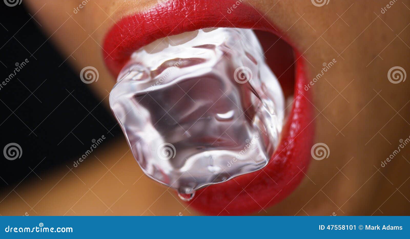 Woman with ice in mouth stock image. Image of desirable - 47558101