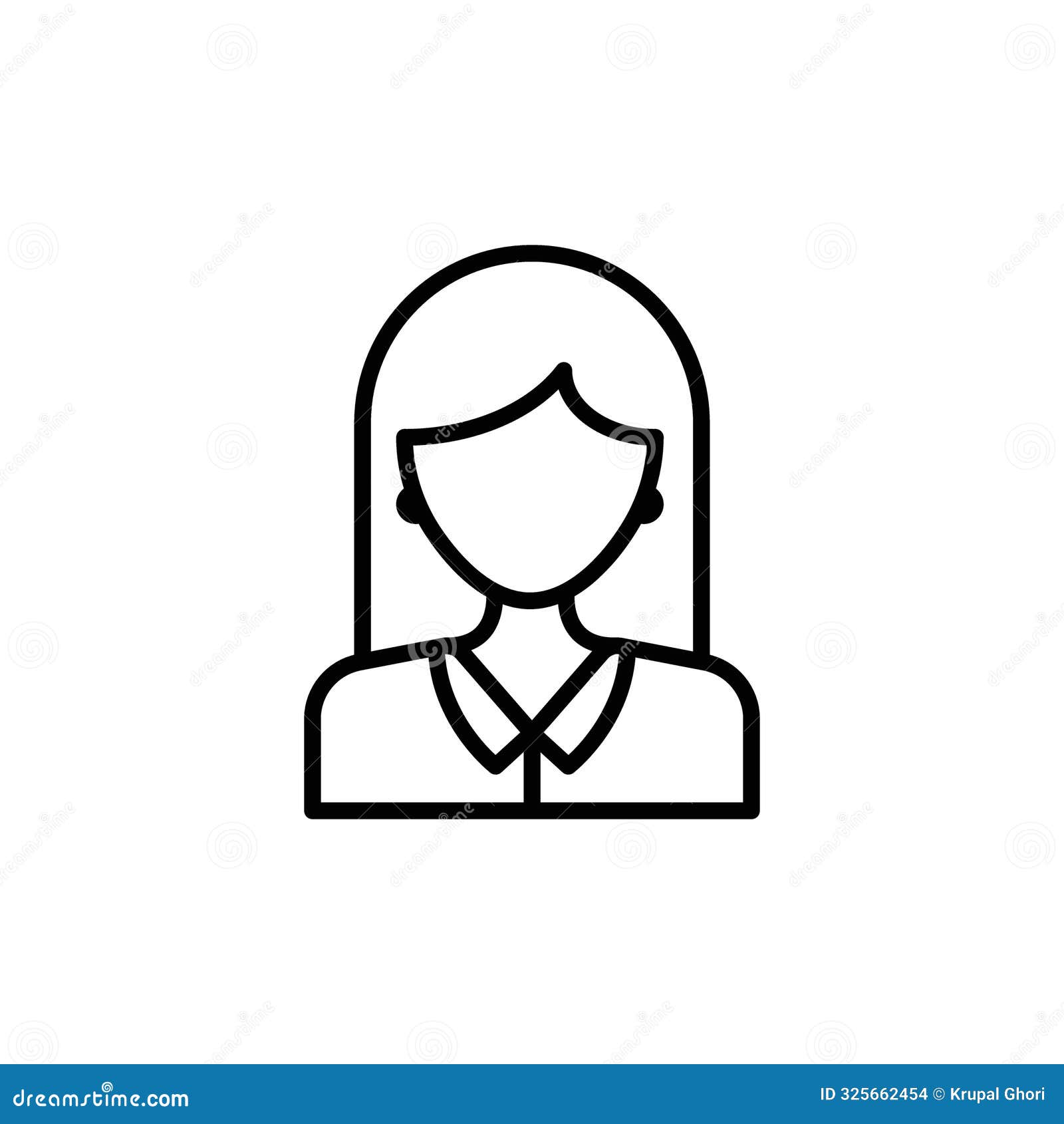 Woman Icon for Female Representation and Gender Equality Stock ...