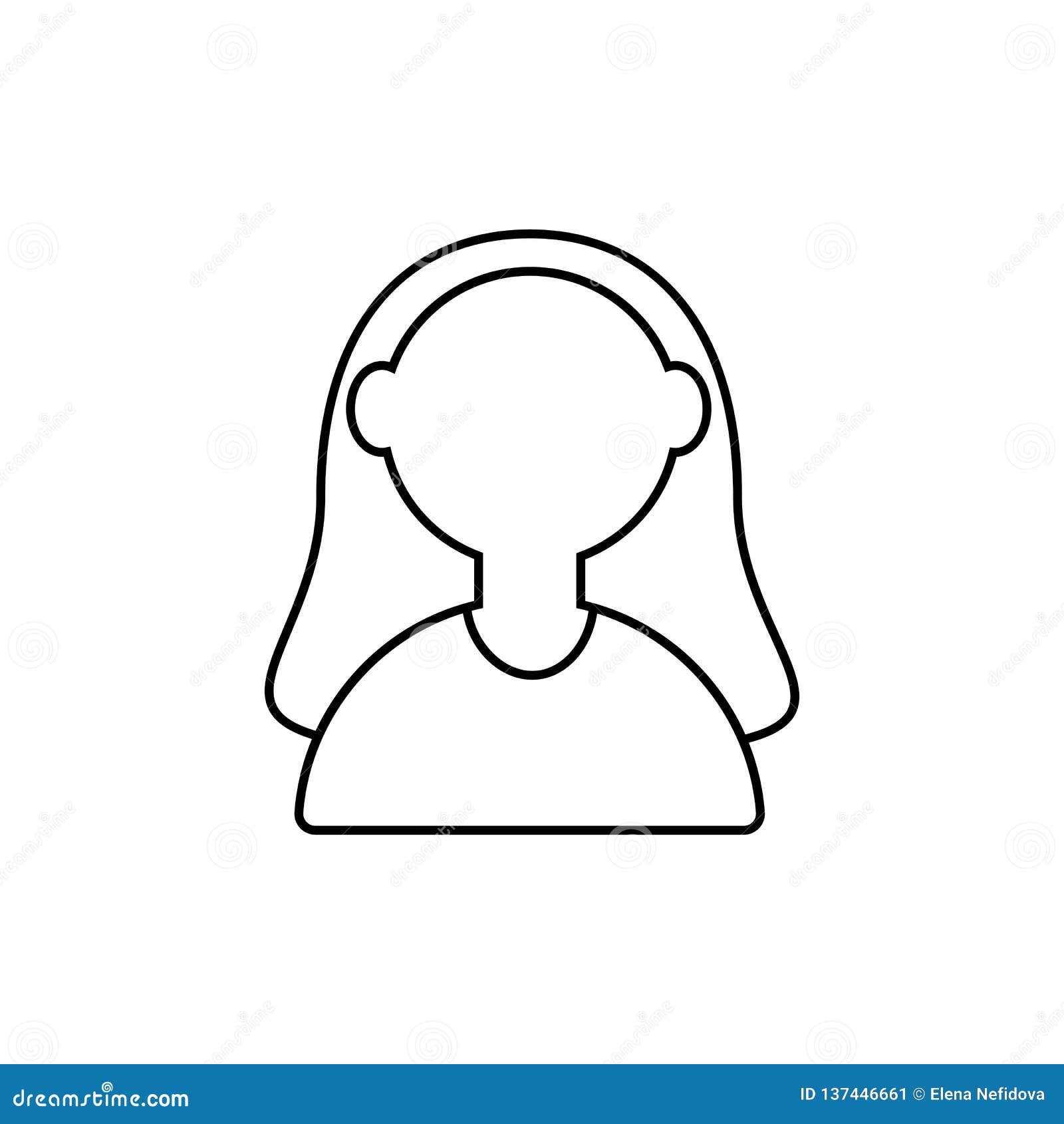 Woman Icon Vector Illustration on White Background Stock Vector ...