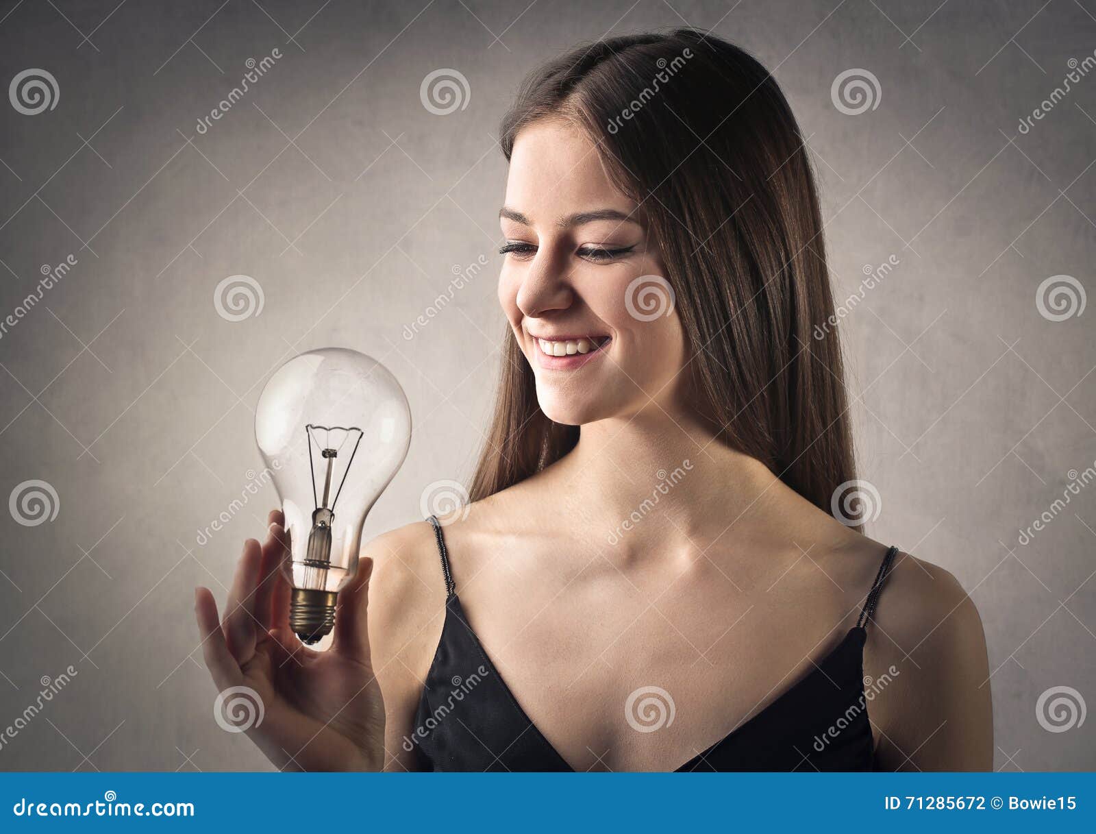 Woman with idea stock photo. Image of choose, believe - 71285672