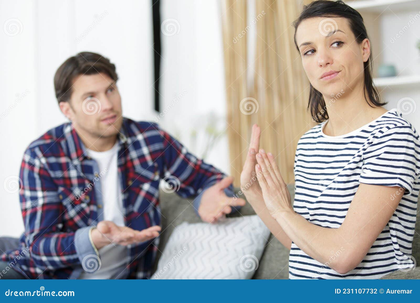 Woman Ignoring Partner after Argument Stock Photo - Image of familyfeel ...