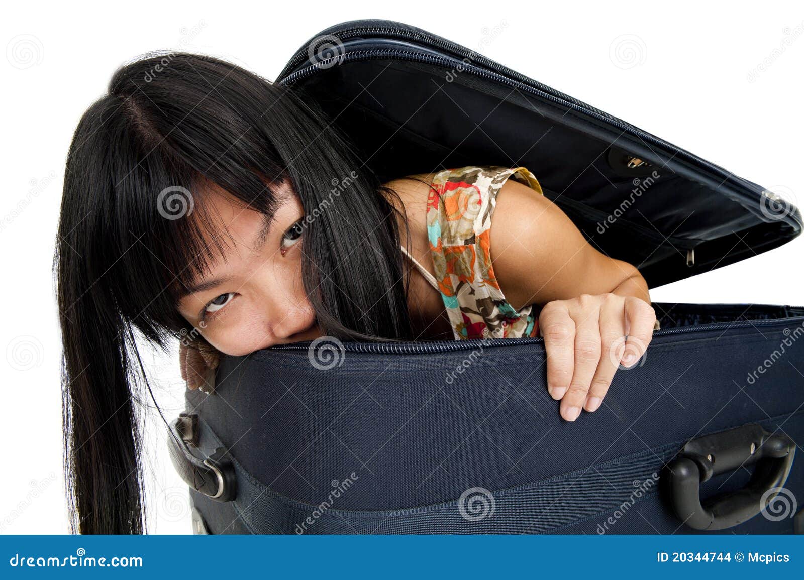 Woman Hidden Luggage Stock Photos - Free & Royalty-Free Stock Photos ...