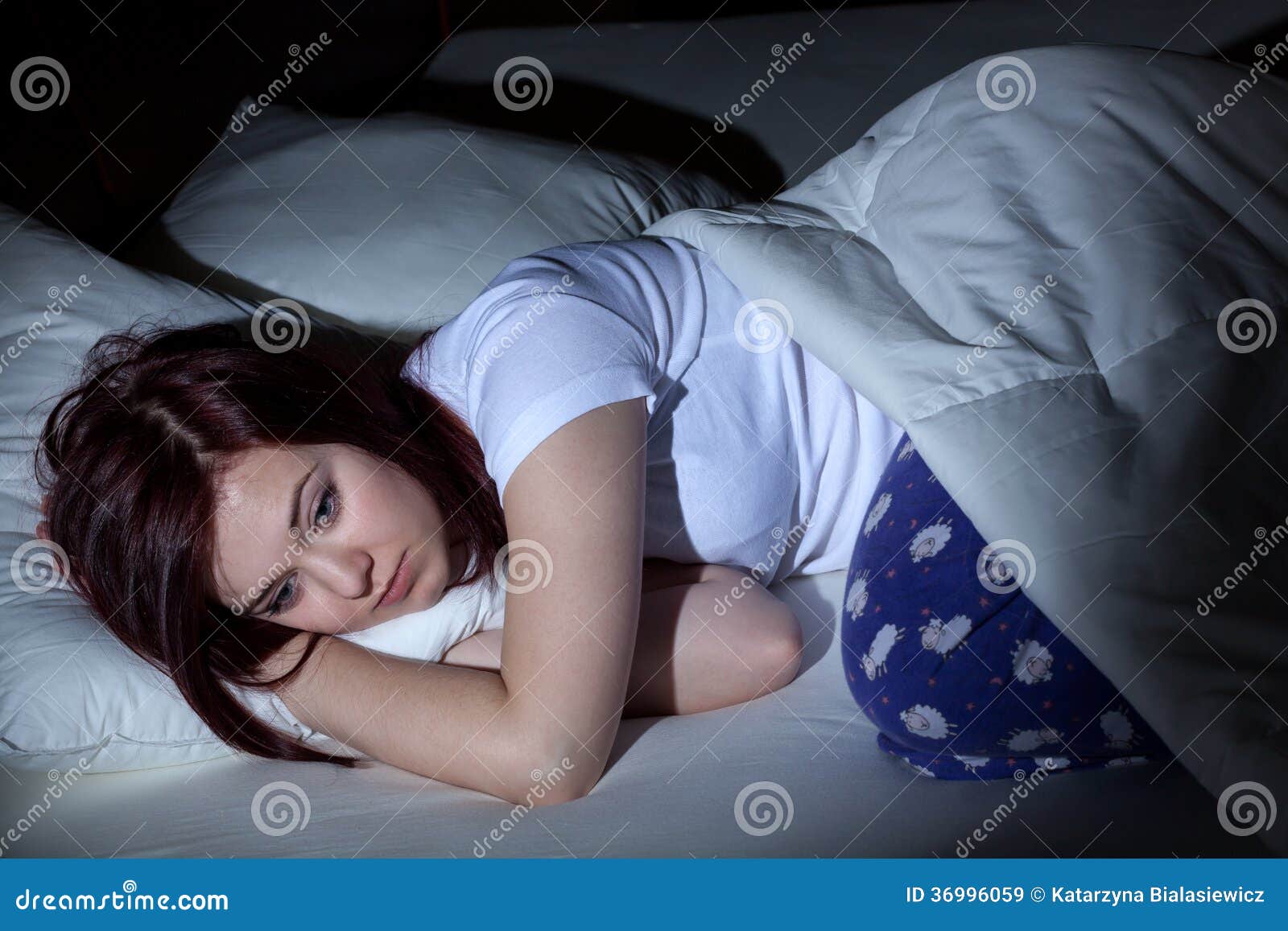 Woman with insomnia stock image. Image of home, night - 36996059