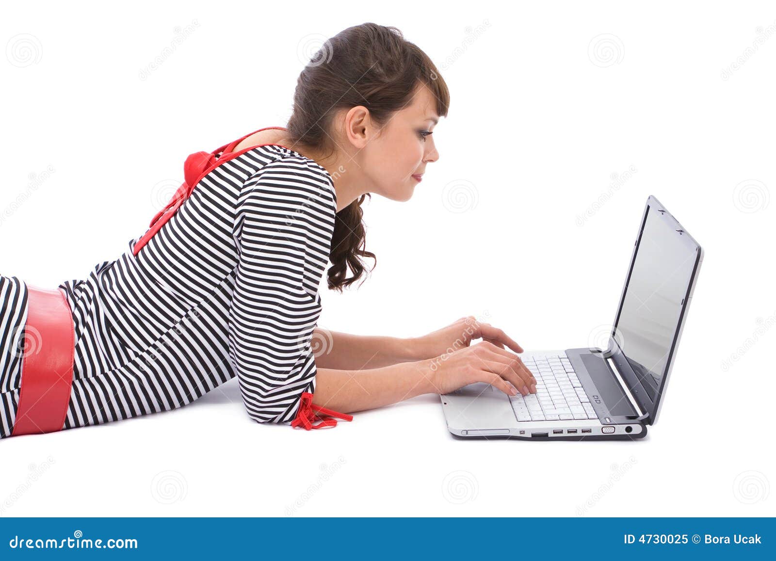 Woman on the internet stock image. Image of people, browsing - 4730025