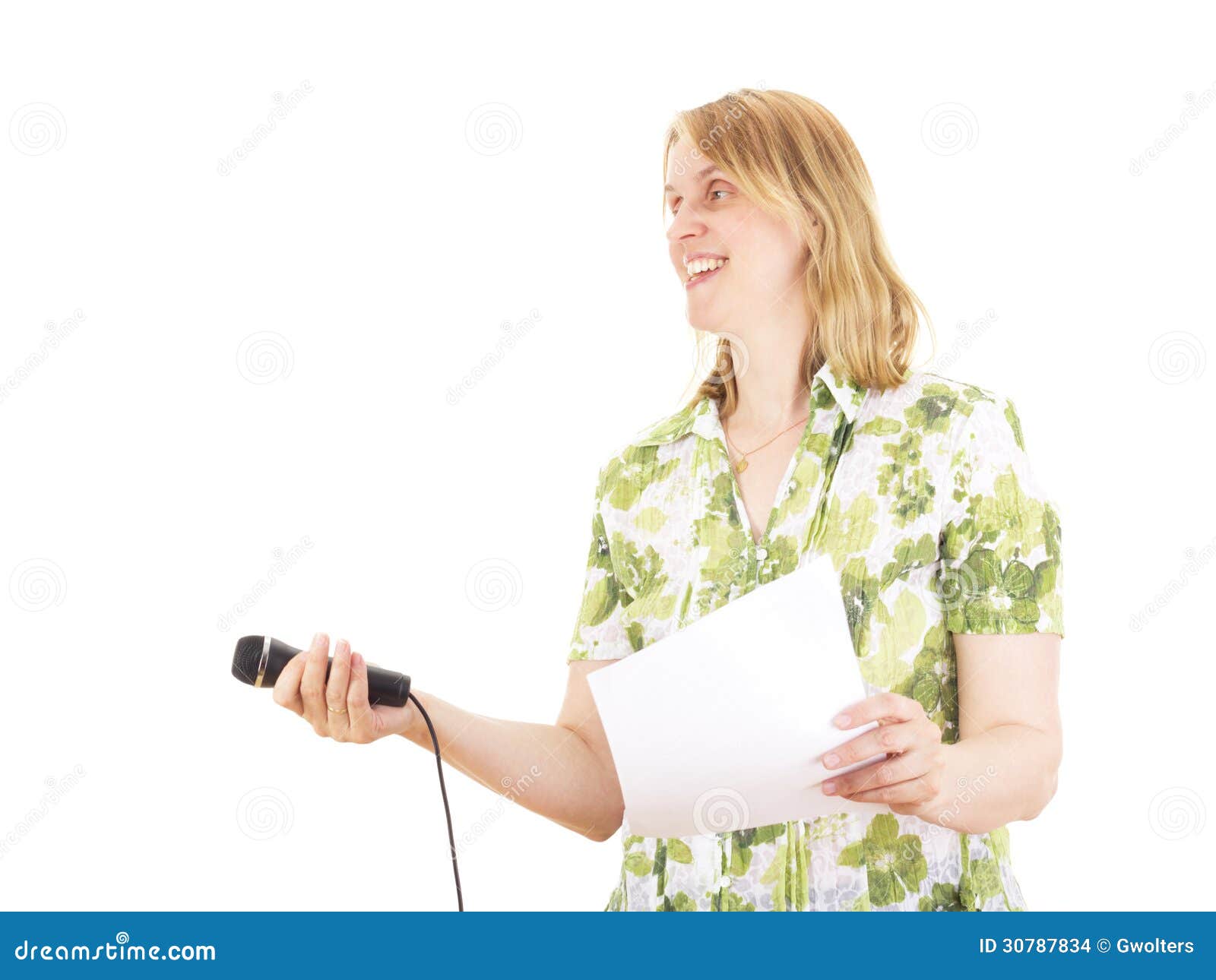 Woman Interviewing Somebody Stock Photo - Image of caucasian, interview ...