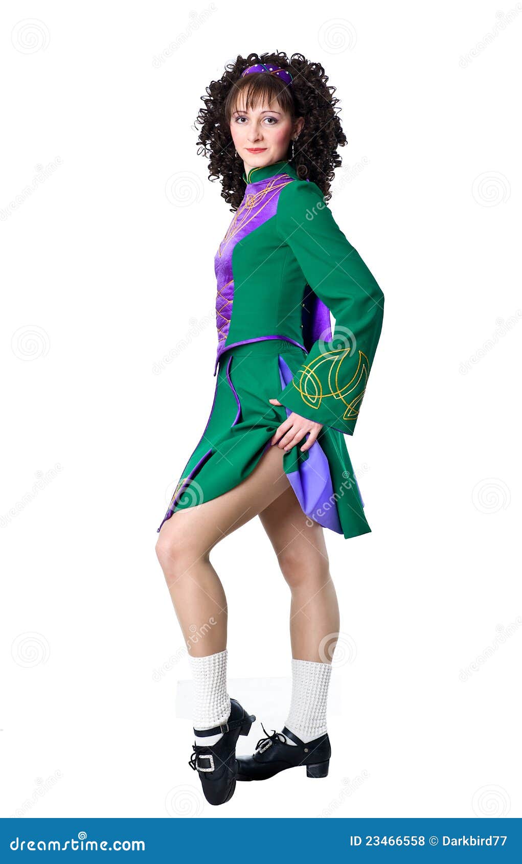 Woman Irish dancer posing stock photo. Image of ireland - 23466558