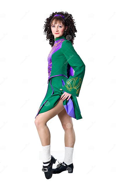Woman Irish dancer posing stock photo. Image of ireland - 23466558